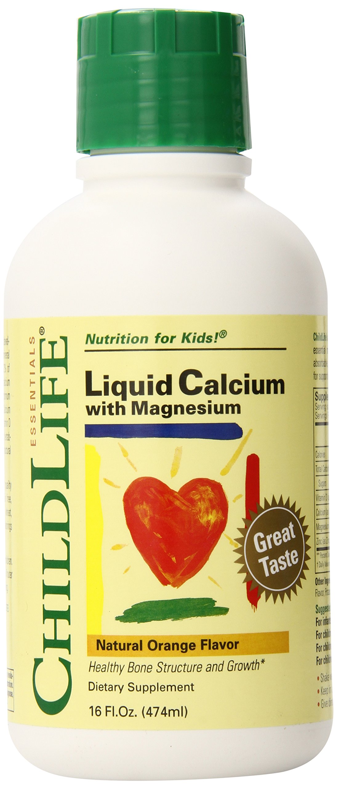 Amazon.com: ChildLife Essentials Liquid Calcium Supplement for Kids ...