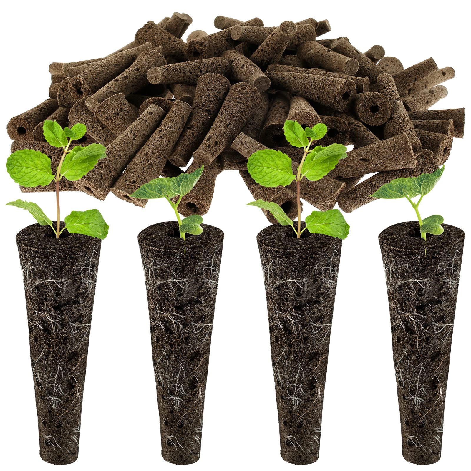 Amazon.co.jp: Shuiling 水耕栽培 スポンジ 50個入り/100個入り ウレタン培地 土壌なし 水槽 フラワーポット 植木バスケット 水耕スポンジ 種子植物 花 野菜 ...