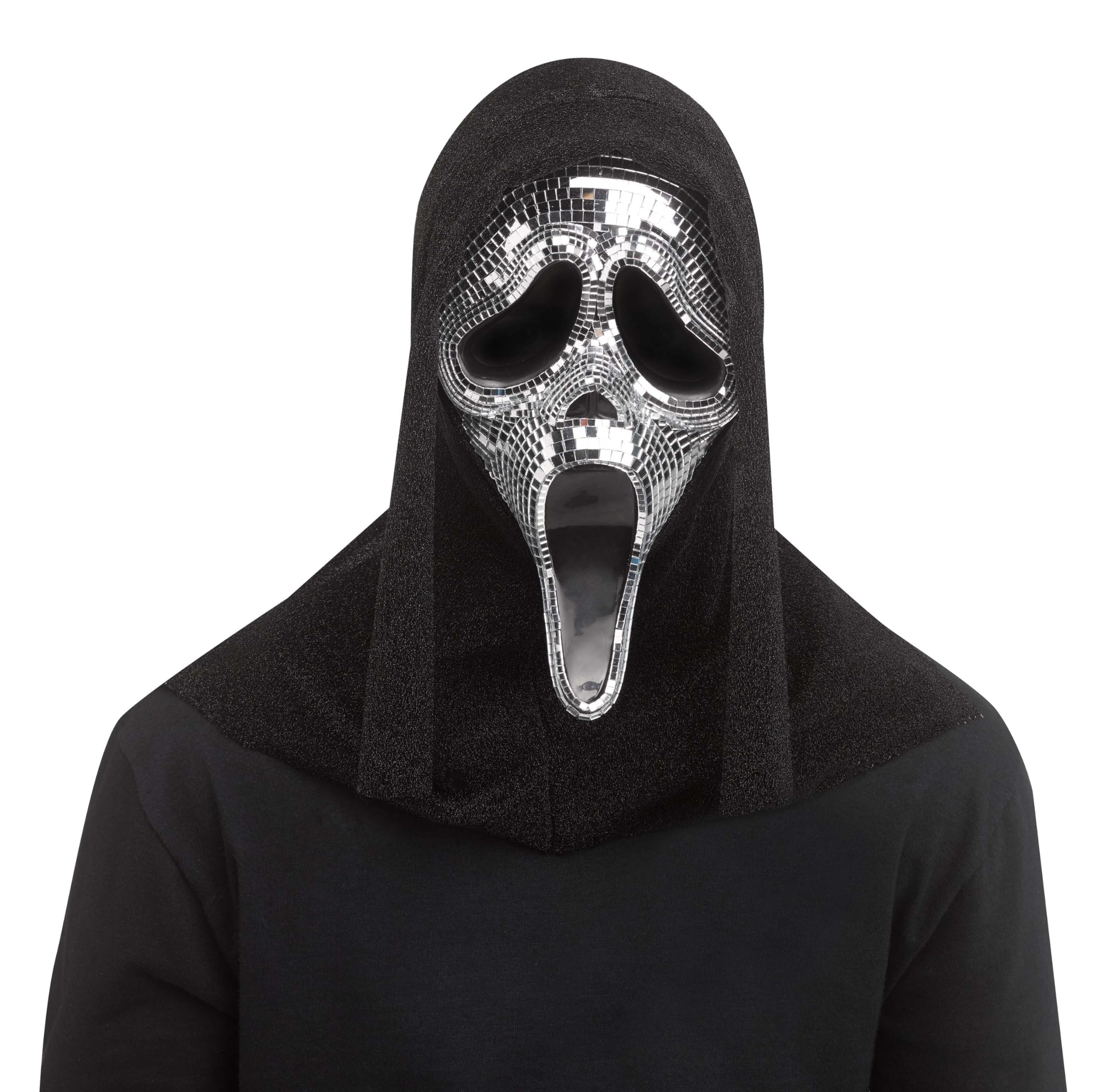 Amazon.com: Fun World Ghost Face Disco Mirror Mask : Clothing, Shoes ...