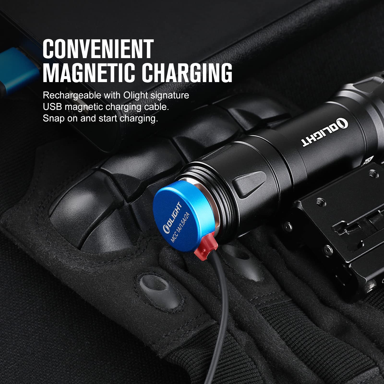 OLIGHT Odin GL Mini 1000 Lumens Picatinny Rail Mounted Rechargeable ...