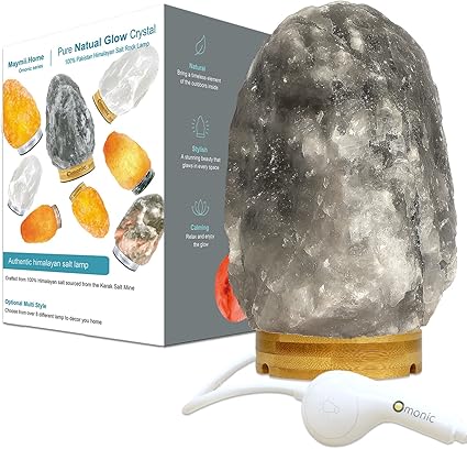 Amazon.com: Rare Large (8-11 lbs,8-11") Gray Grey Black Himalayan Salt ...