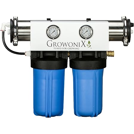 GROWONIX EX1000-TALL-KDF Reverse Osmosis System Ultra High Flow Rate Water Purification Filter ...