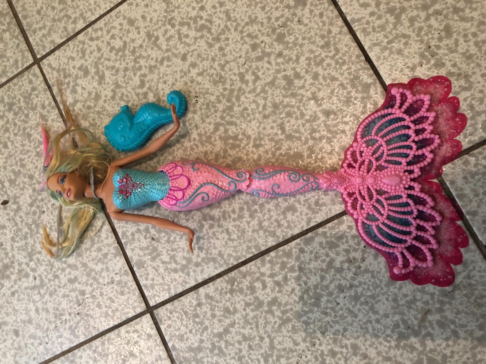 Amazon.com: Barbie Color Magic Mermaid Doll : Toys & Games