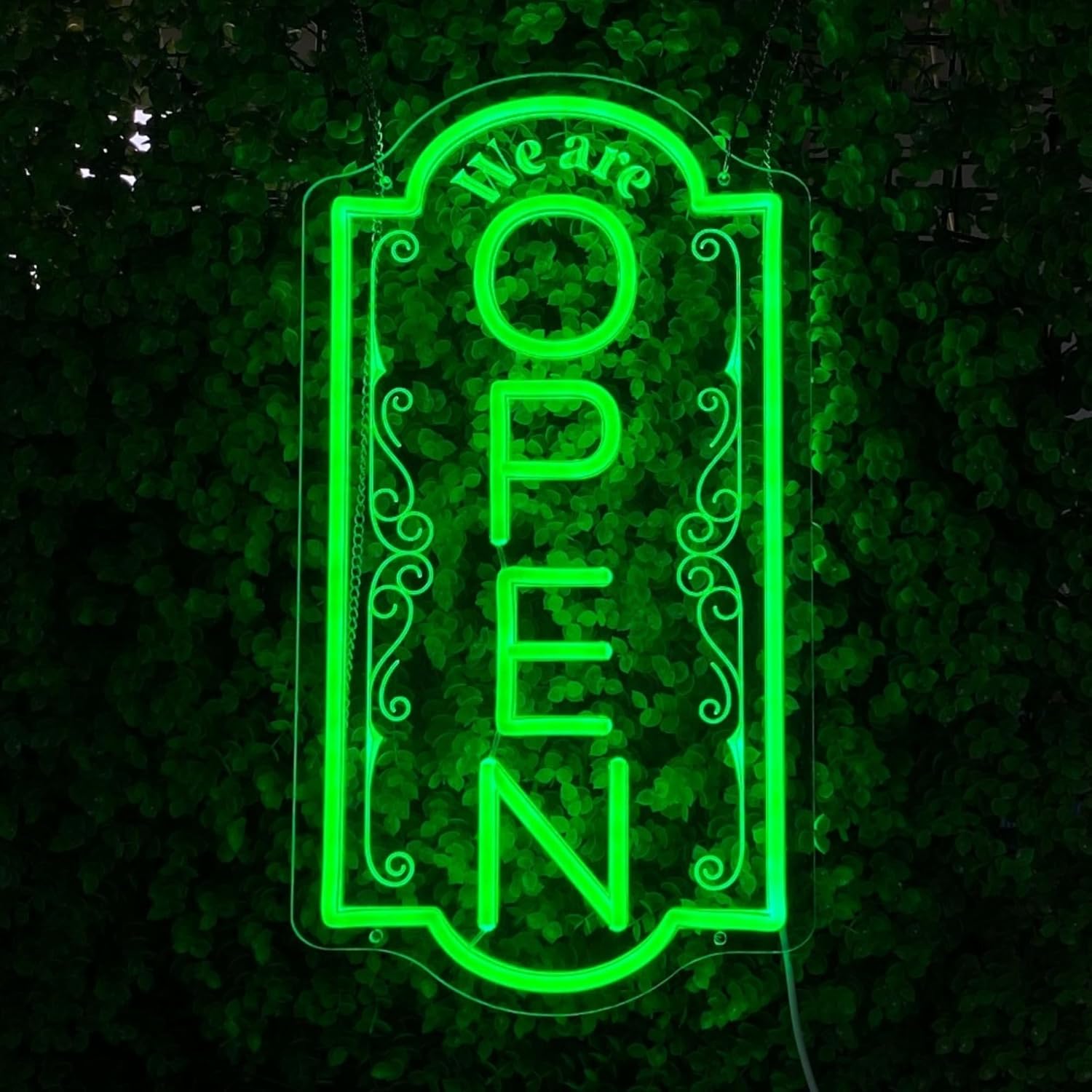 Vertical open sign Vertical Open Led Sign Neon Sign business window light vertical open signs ...