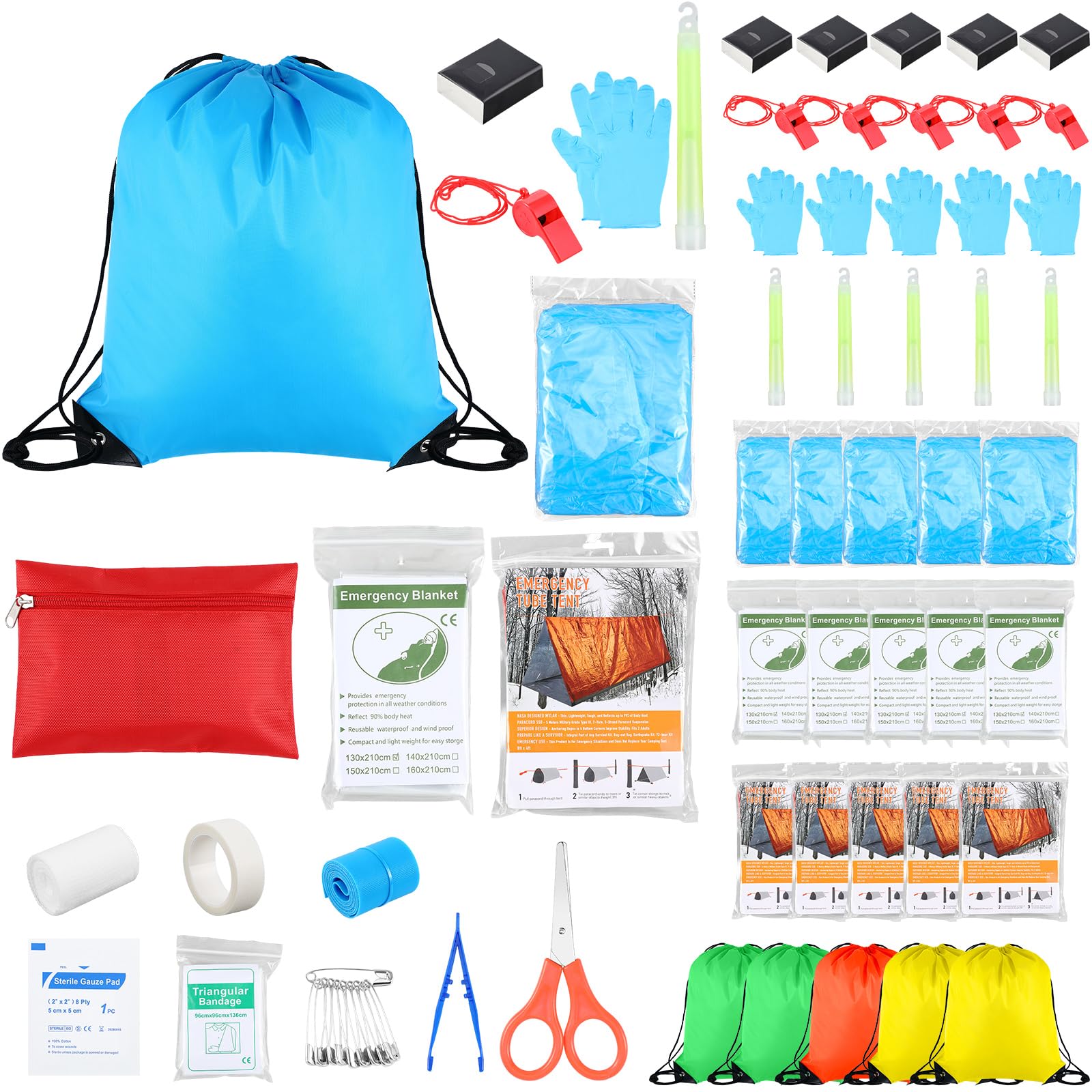 Buy 6 Person 72 Hour Complete Earthquake Bag Emergency Survival Kit for ...