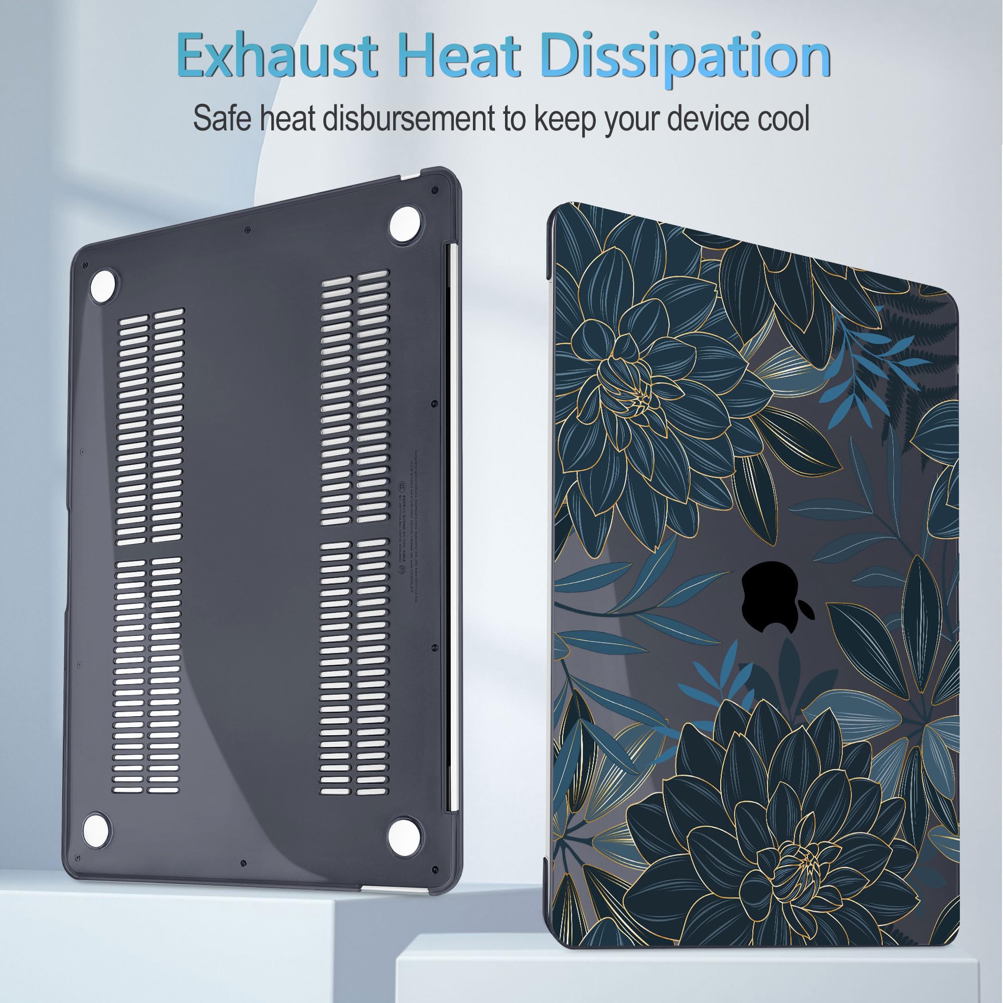 Mektron Case for MacBook Air 13 inch M1 A2337 A2179 A1932,Hard Cover ...