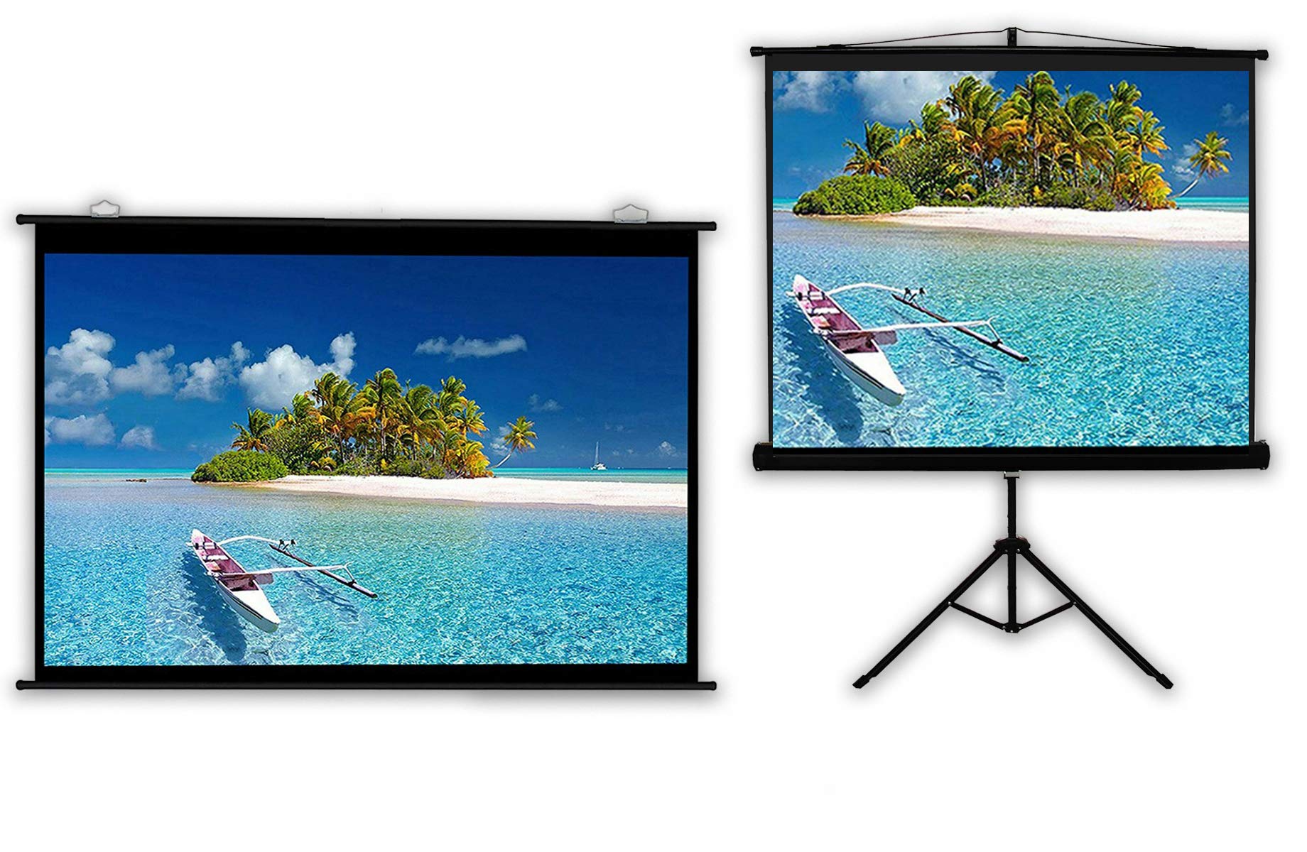 Buy Spline 2 in 1 Projector Screen Tripod + Type Portable Projector ...