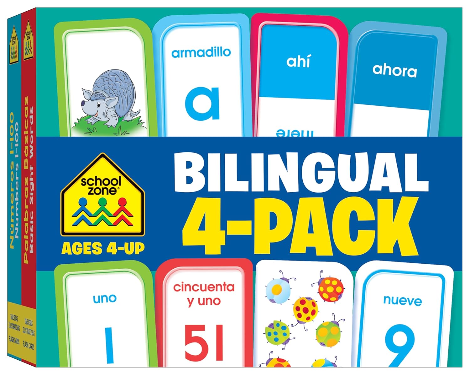 School Zone Bilingual Spanish/English Flash Card Set: Tarjetas de ...