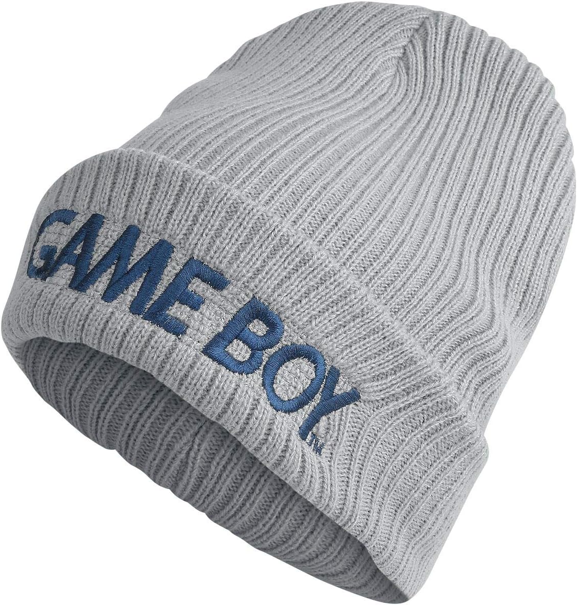 Nintendo KC085754NTN - Gameboy Logo Embroidered Rollup Beanie, Grey ...