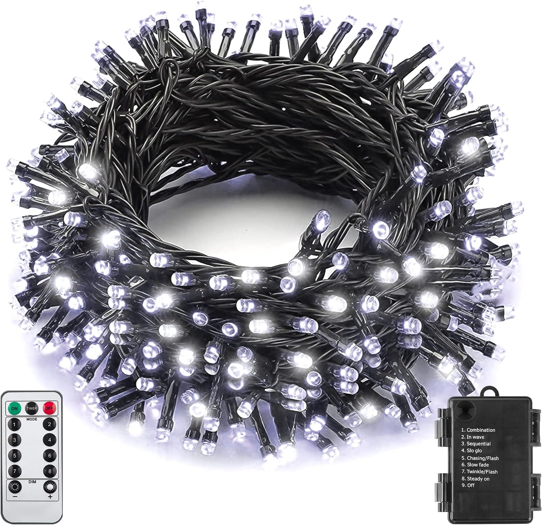 HSicily Fairy Lights Plug in, 33ft 100 LED Fairy Lights for Bedroom ...