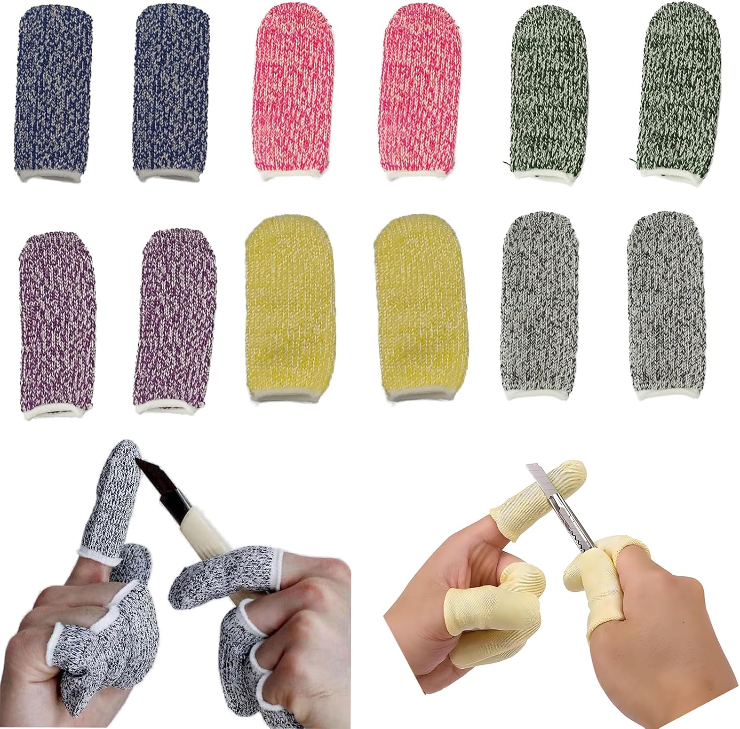 JYJLLM 12 Pieces Finger Protectors，Waterproof Finger Protector，Finger ...