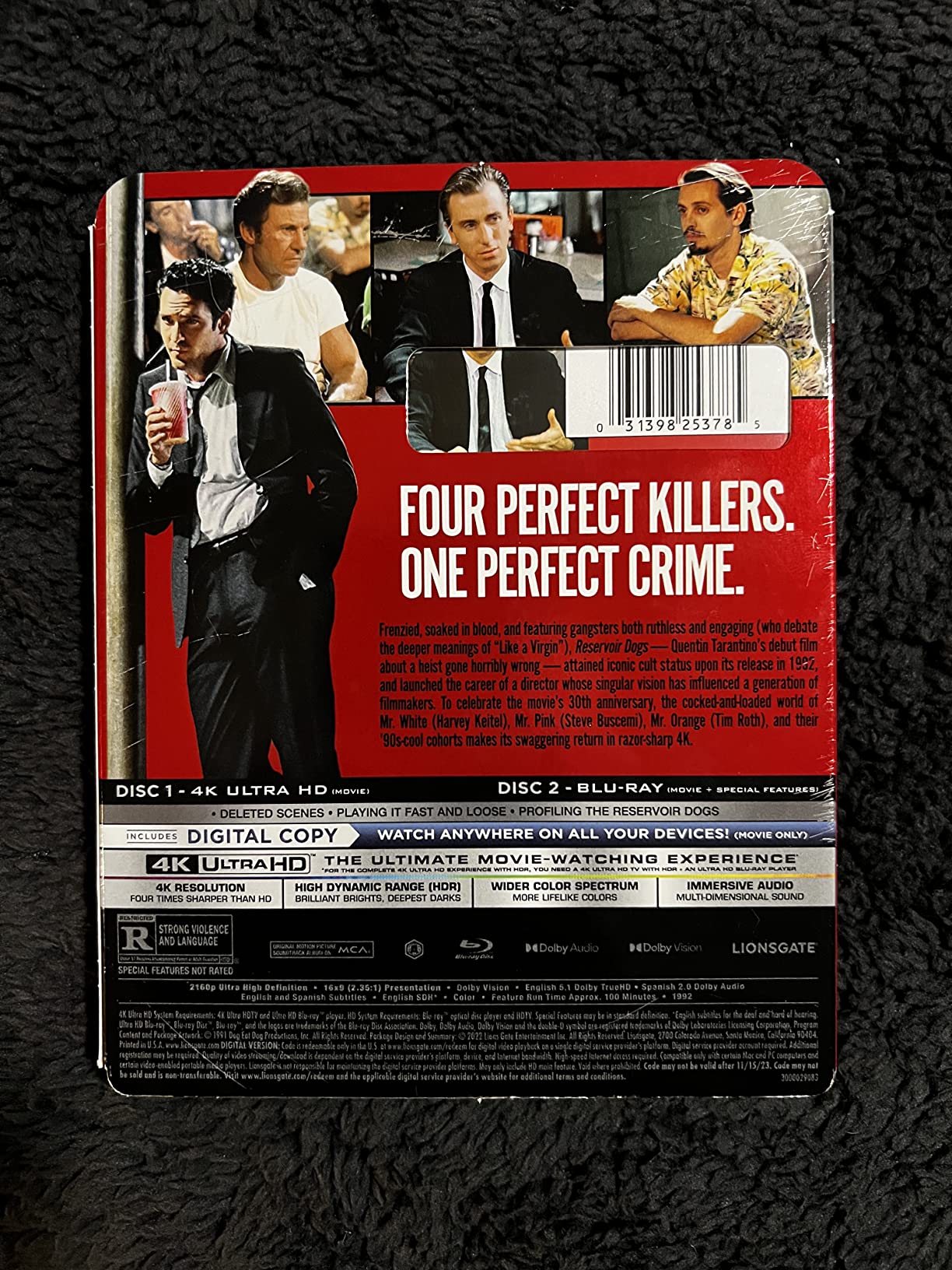 Reservoir Dogs [Blu-Ray] [Region Free] (English audio. English ...