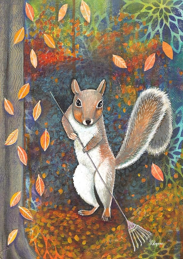 Amazon.com : Toland Home Garden 1112495 Working Hard Fall Flag 12x18 ...