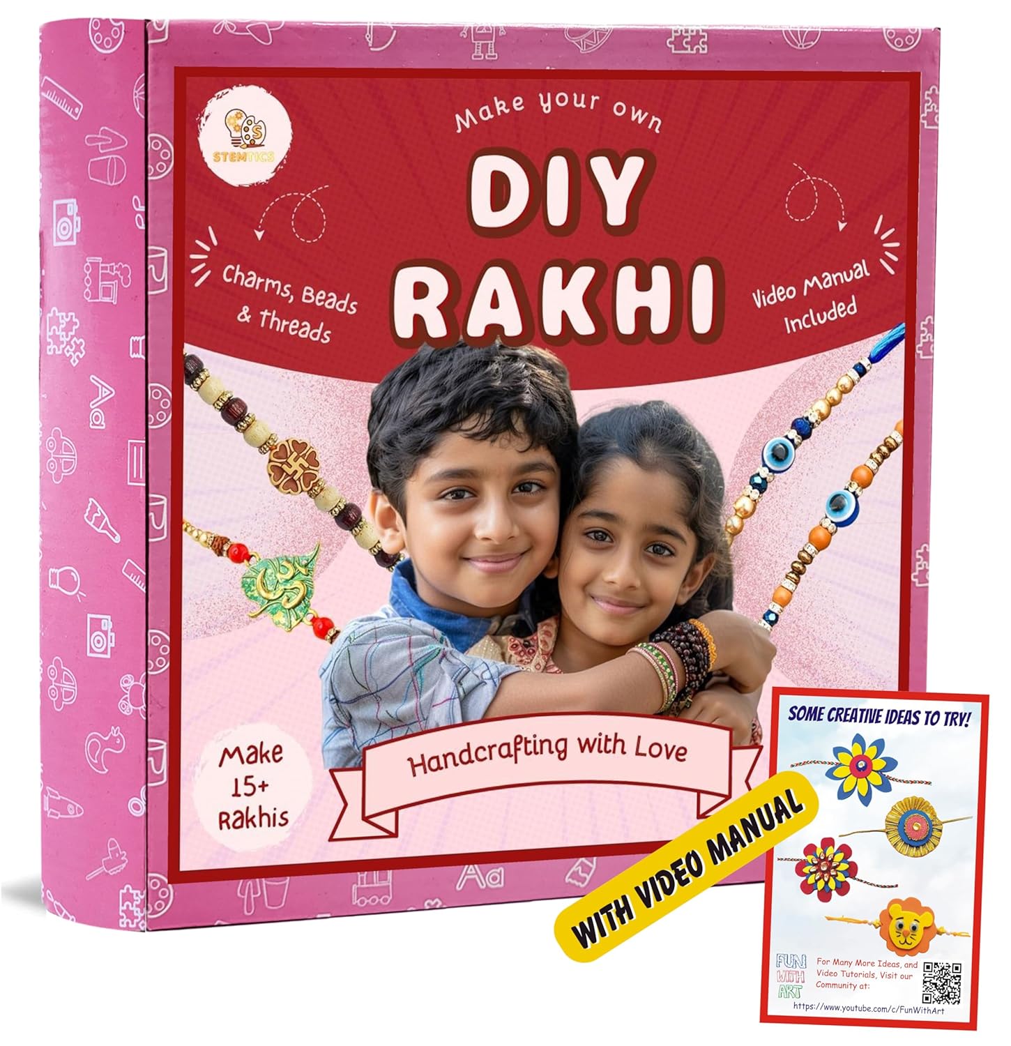 STEMTICS Rakhi Making Kit for Kids | Rakhi making raw materials full ...