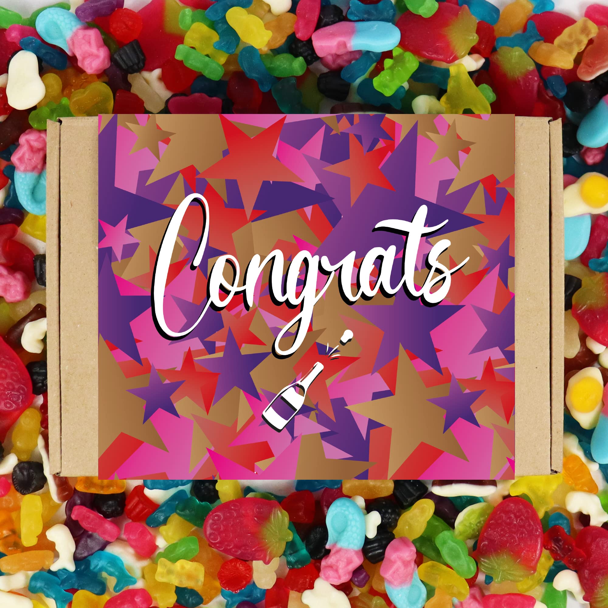 Buy The Large Jelly Mega Mix Sweet Congratulations Treat Me Box with ...