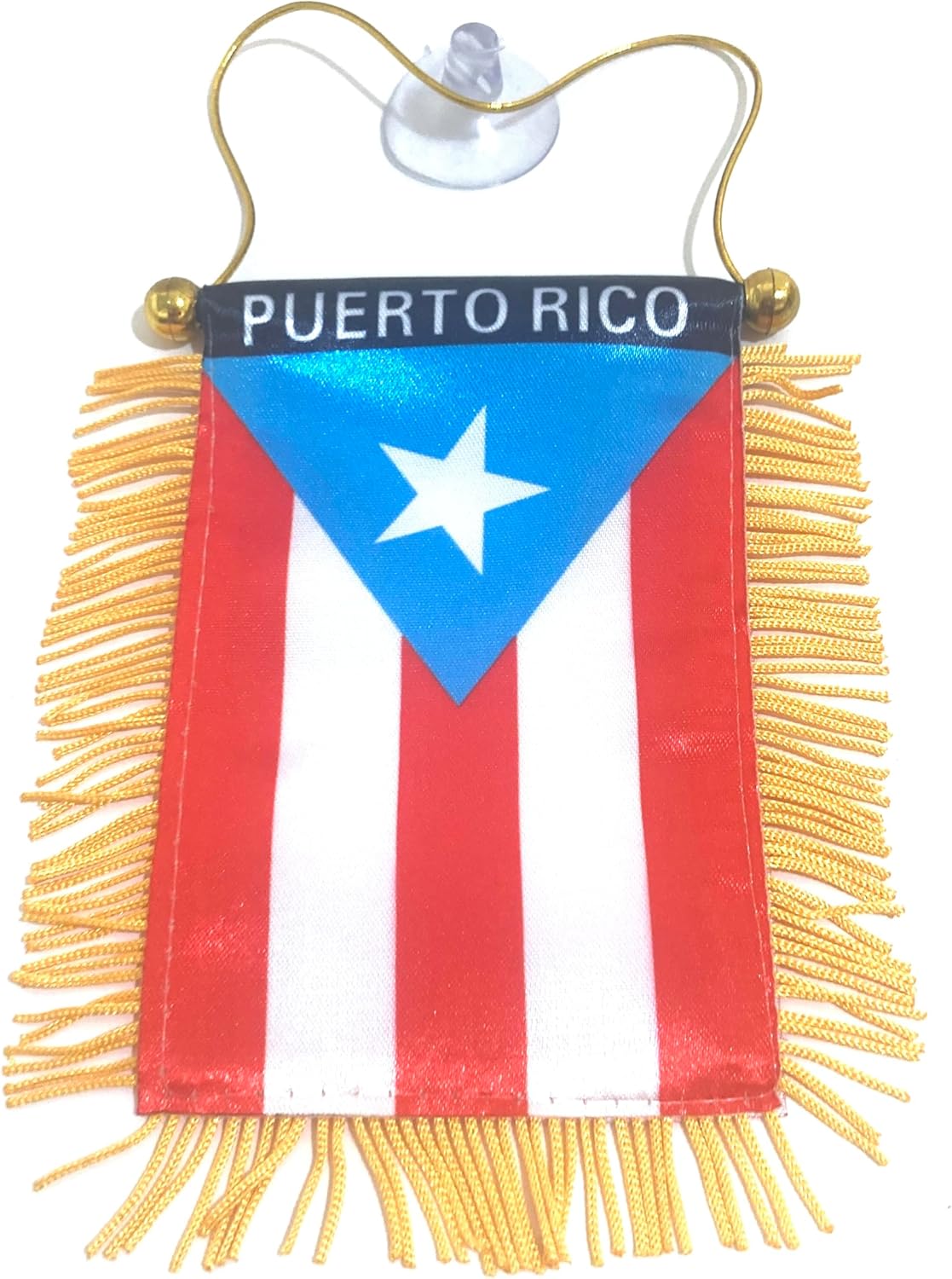 Amazon.com: Puerto Rico Light Blue Flag for Car Rearview Mirror ...