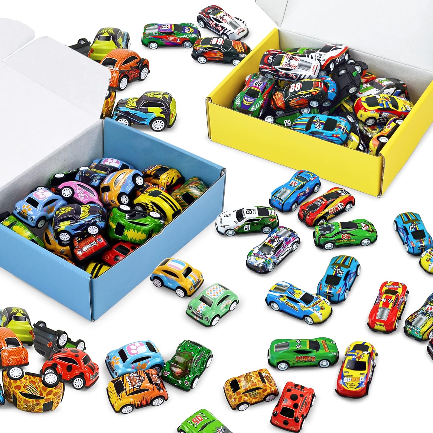 Amazon.com: 60 Mini Pull Back Cars for Kids Ages 3 4 5 6 Years Old ...