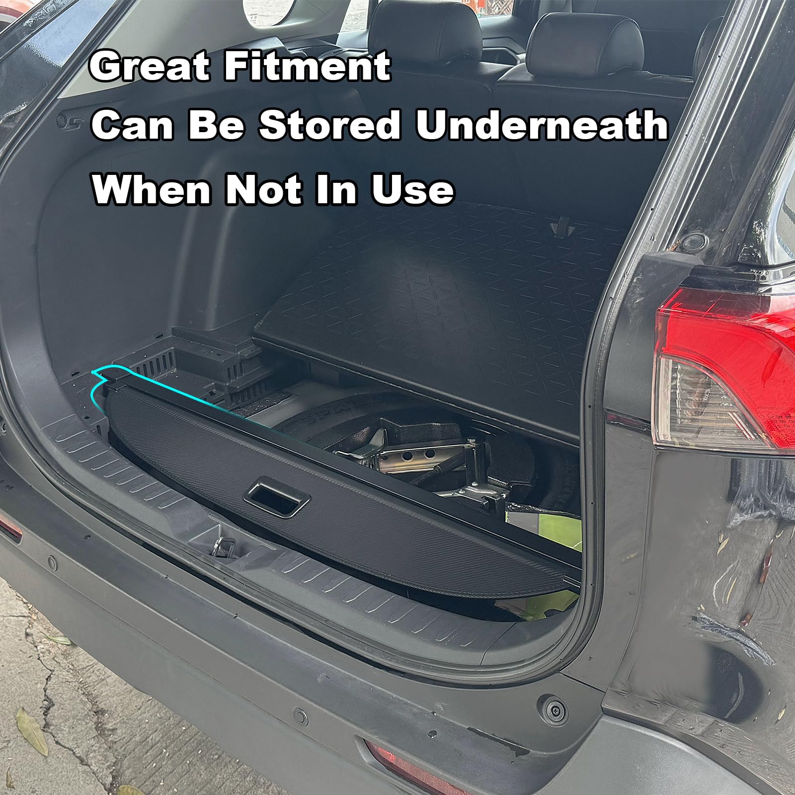 Snapklik.com : Volcaner For 2019-2025 Toyota RAV4 Cargo Cover
