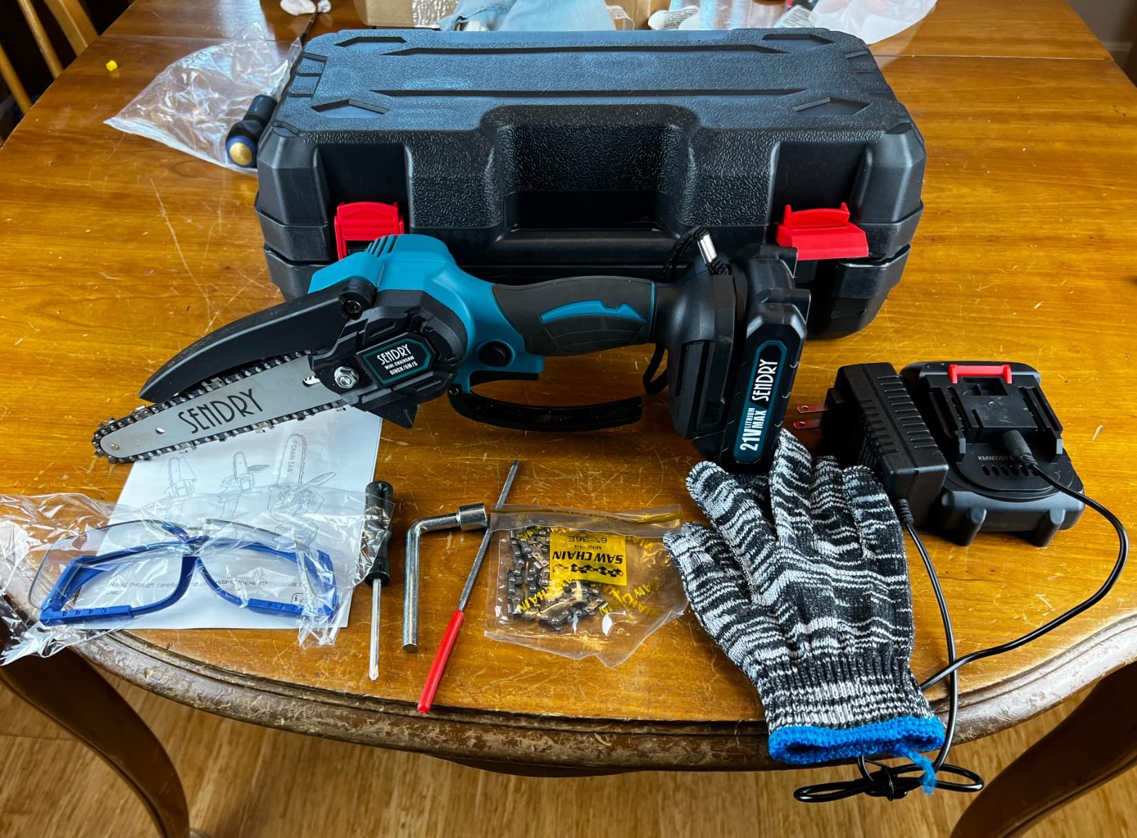 $13/mo - Finance SENDRY Mini Chainsaw 6-Inch, Powerful Cordless ...