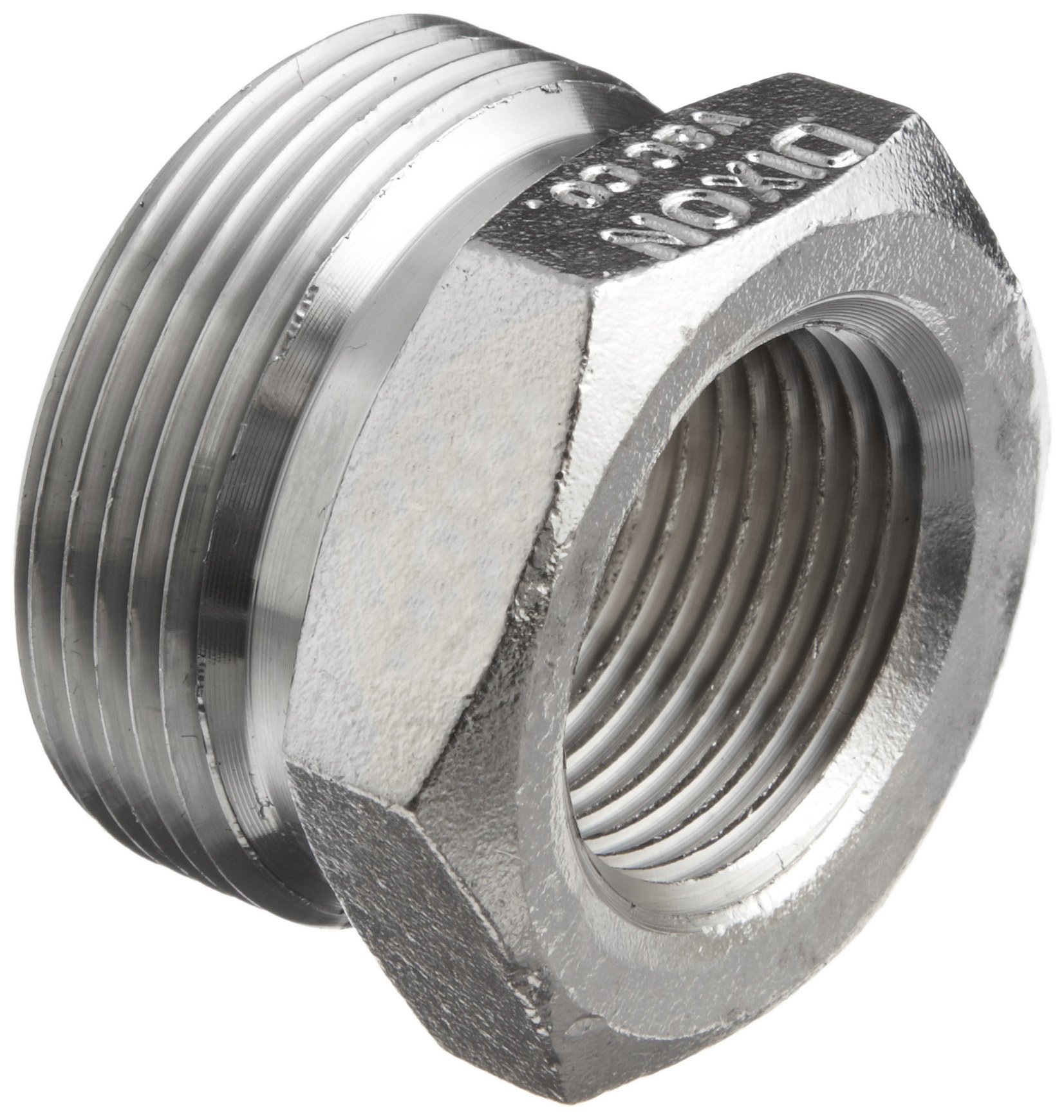Dixon RGB13 Stainless Steel 316 Boss Fitting, Ground Joint Spud, 1" NPT ...