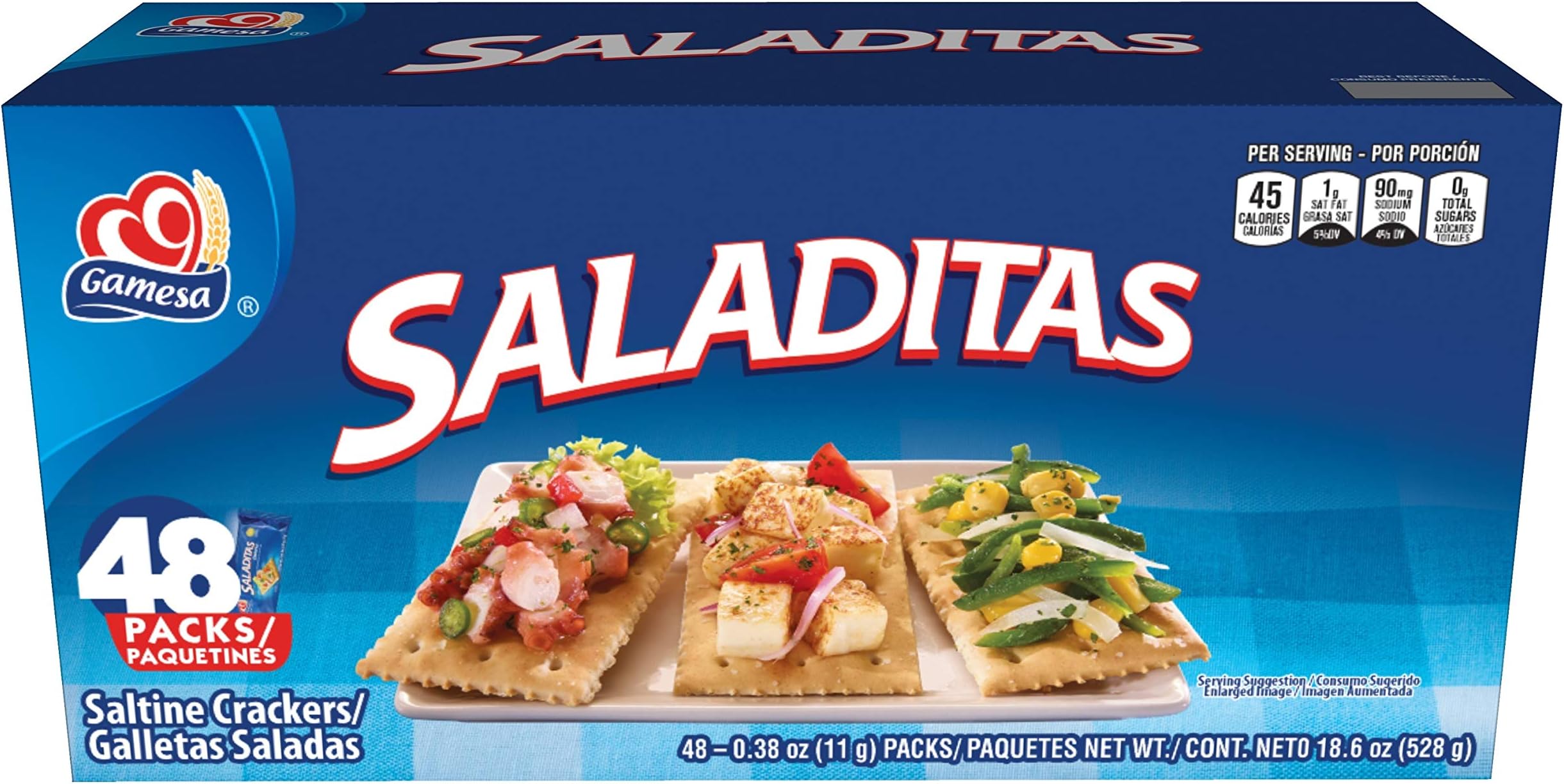 Amazon.com : GAMESA Saladitas Cracker, 18.60 Ounce (Pack of 12 ...