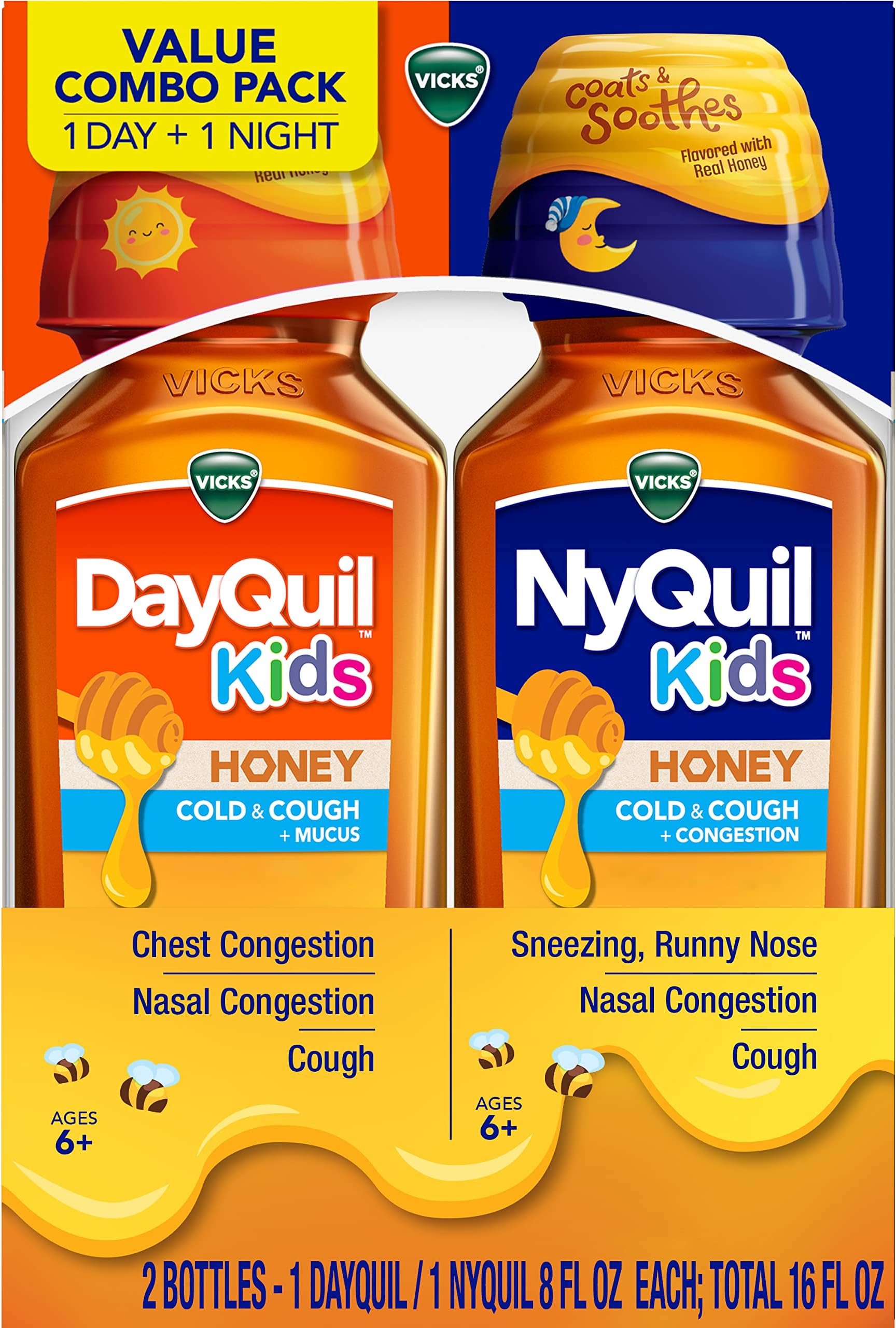 Amazon.com: Vicks DayQuil Severe Cold & Flu Liquid Medicine, Daytime ...