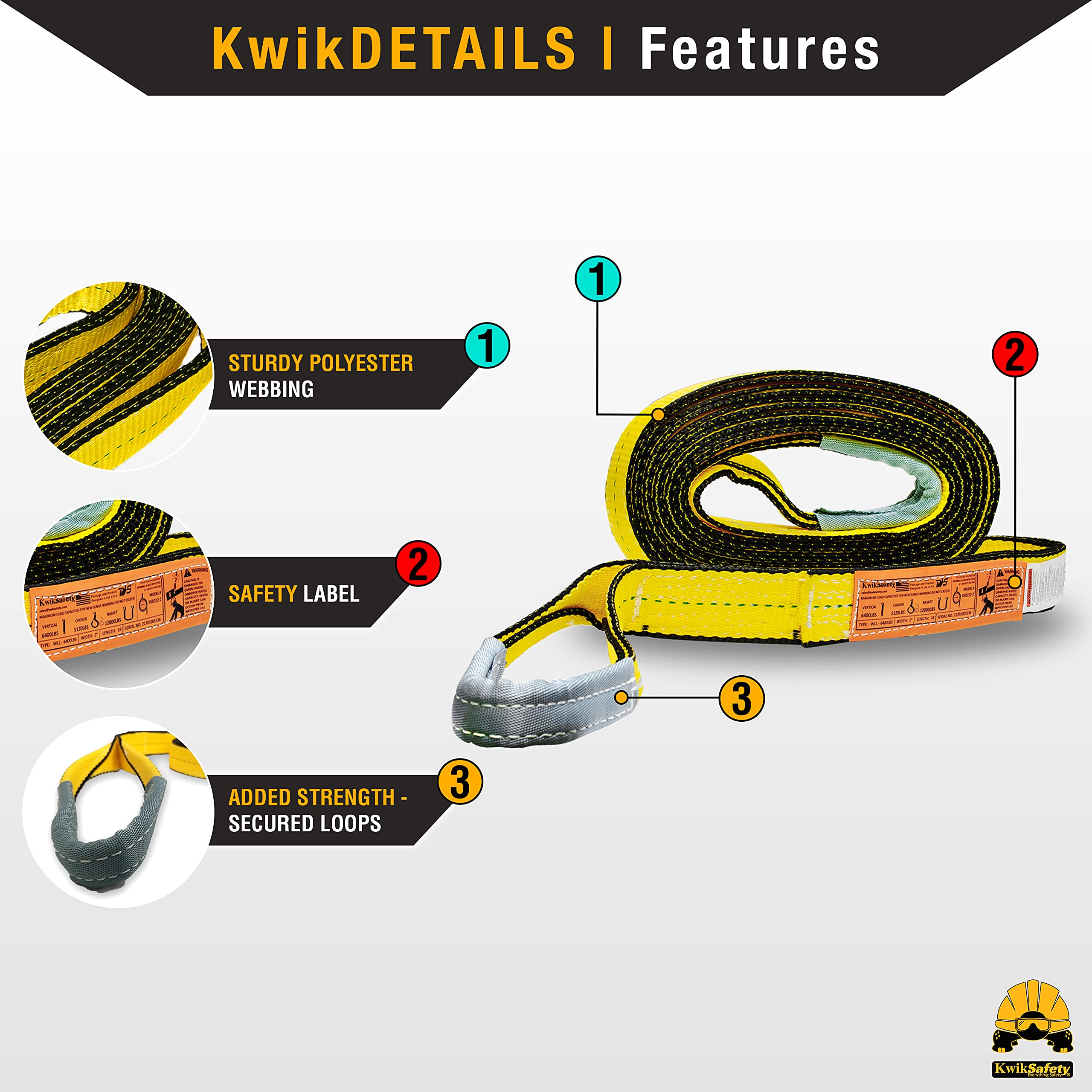 Snapklik.com : Charlotte, NC - Mighty Sumo 2”x 12 Poly Web Sling ...