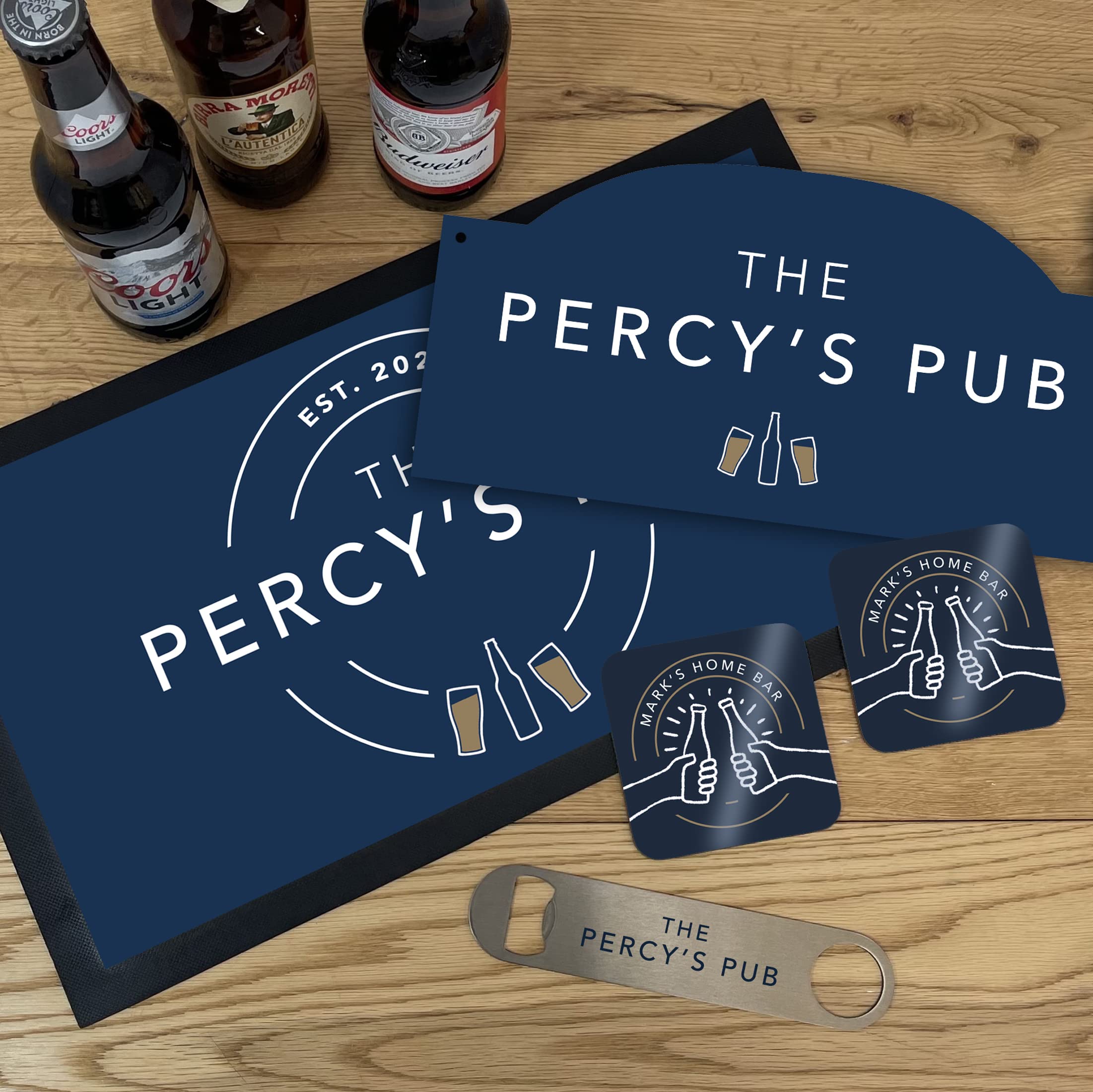 Custom Made Bar Coasters