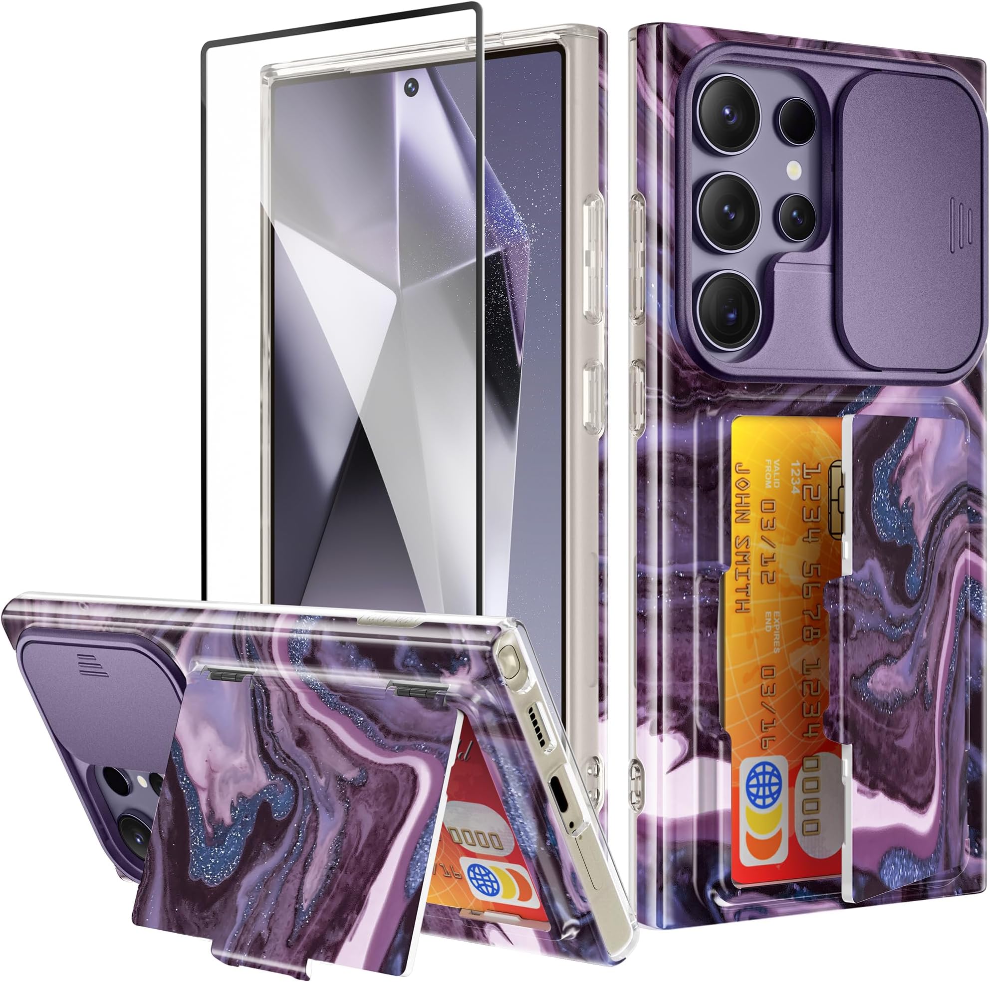 Amazon.com: Asuwish Phone Case for Samsung Galaxy S24 Ultra 5G Wallet ...