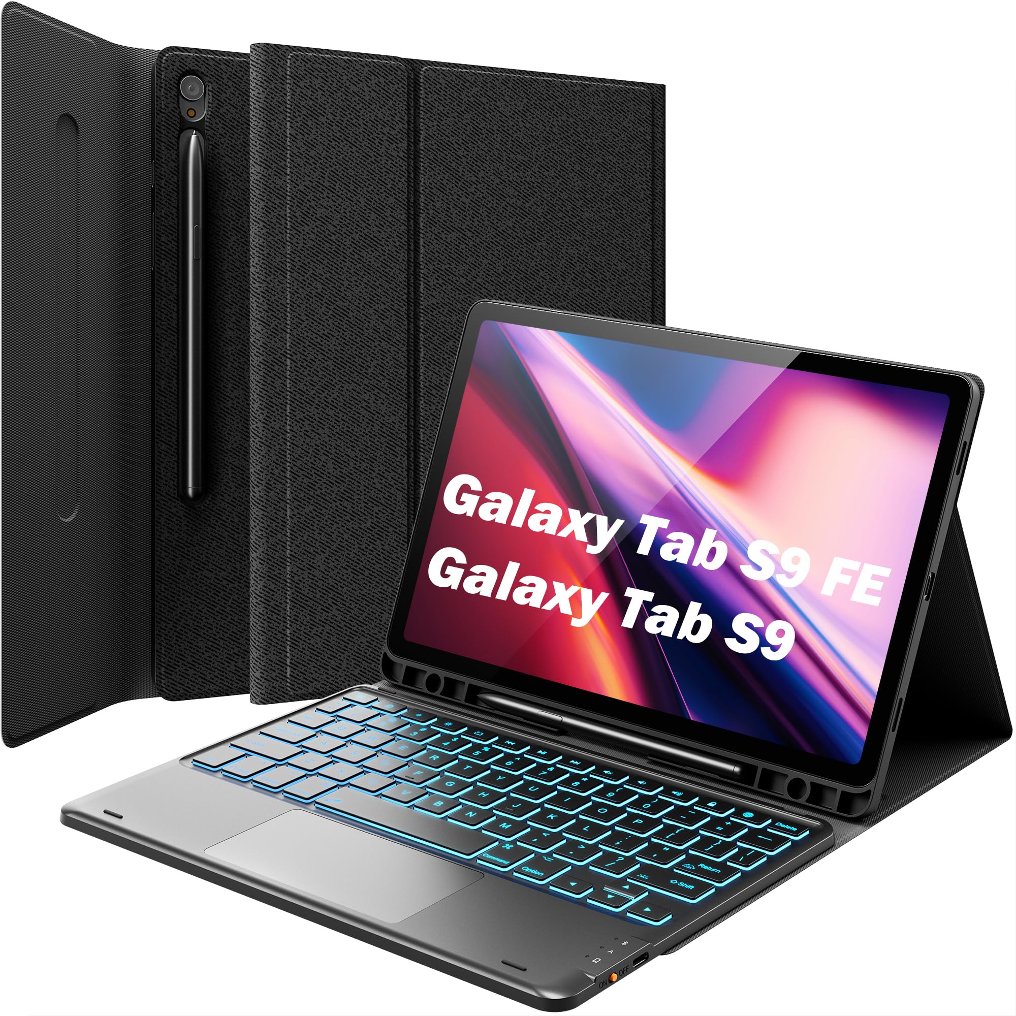 Amazon.com: GreenLaw Galaxy Tab S9 FE 5g Case with Keyboard, Galaxy Tab ...