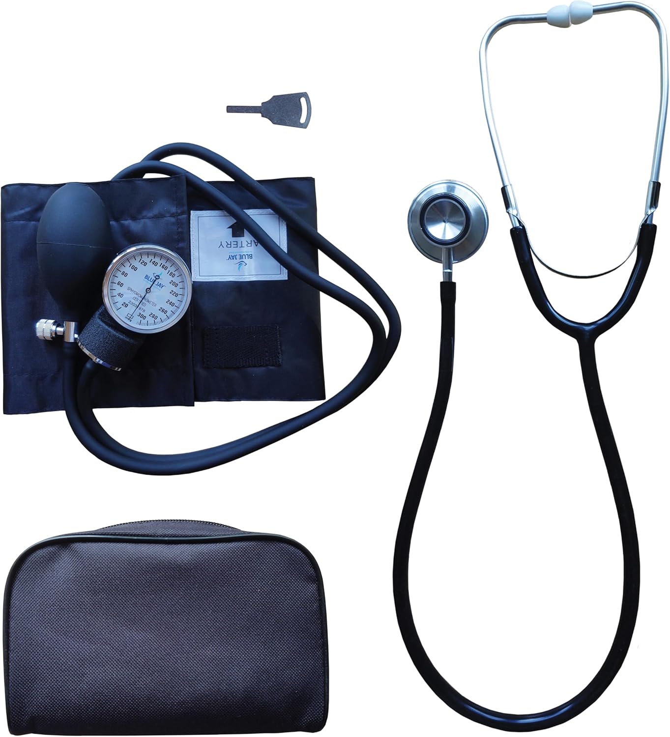 Amazon.com: Blue Jay Aneroid Premium Sphygmomanometer, Manual Blood ...