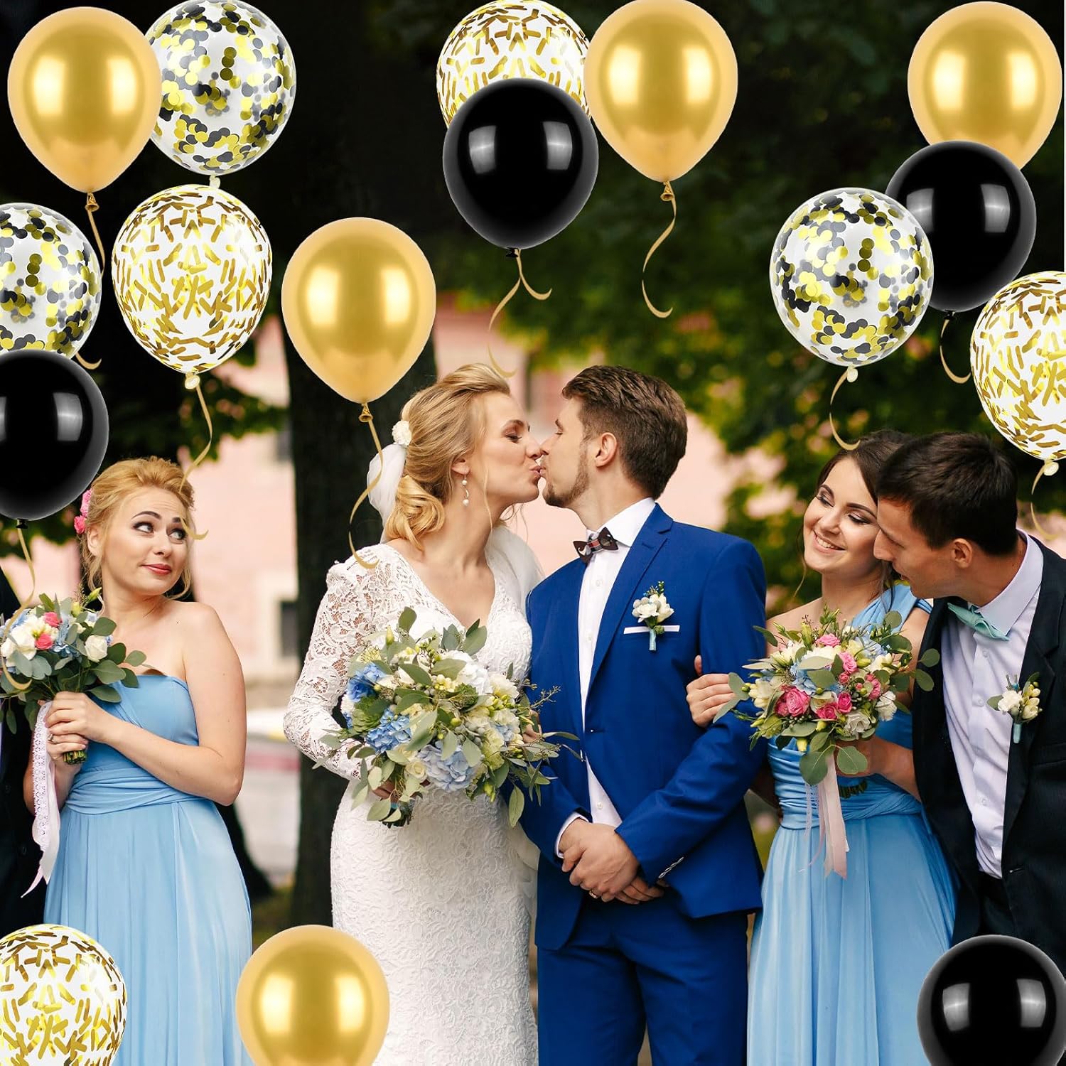 Globos de color rosa y azul, 30 globos de cumpleaños rosa y azul para ...