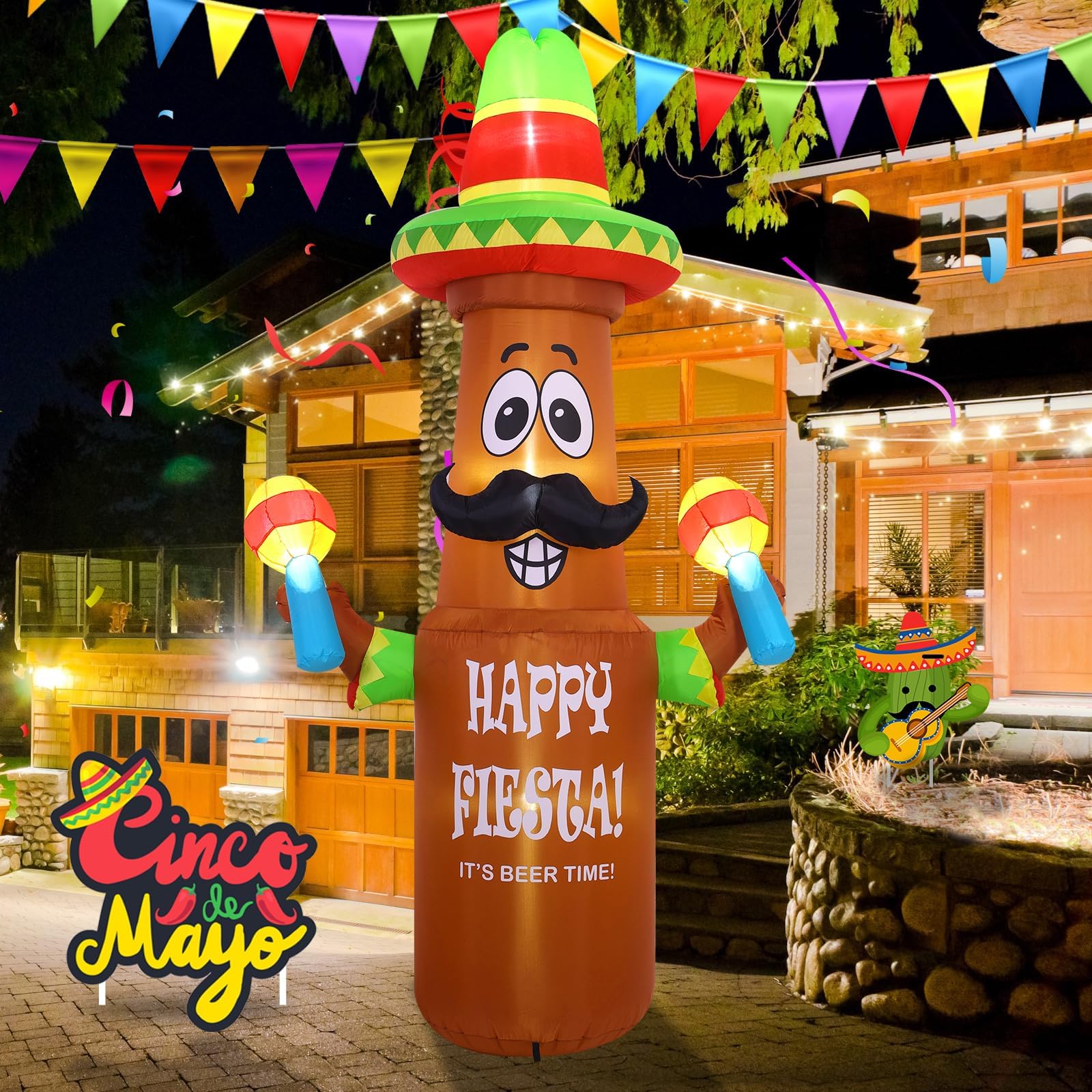 Amazon.com: 20ft Tacos Air Inflatable Dancer Puppet with Sombrero Hat ...