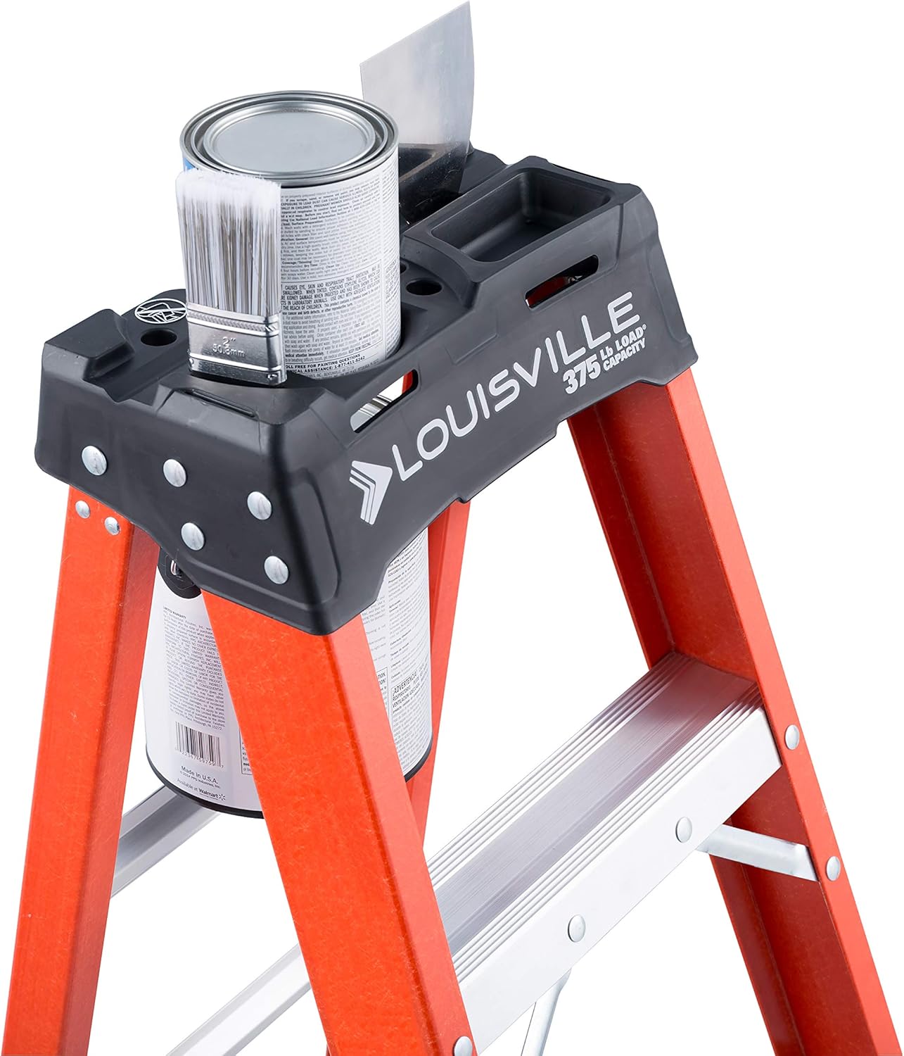 Louisville Ladder Escalera de fibra de vidrio de 8 pies, naranja – Yaxa ...