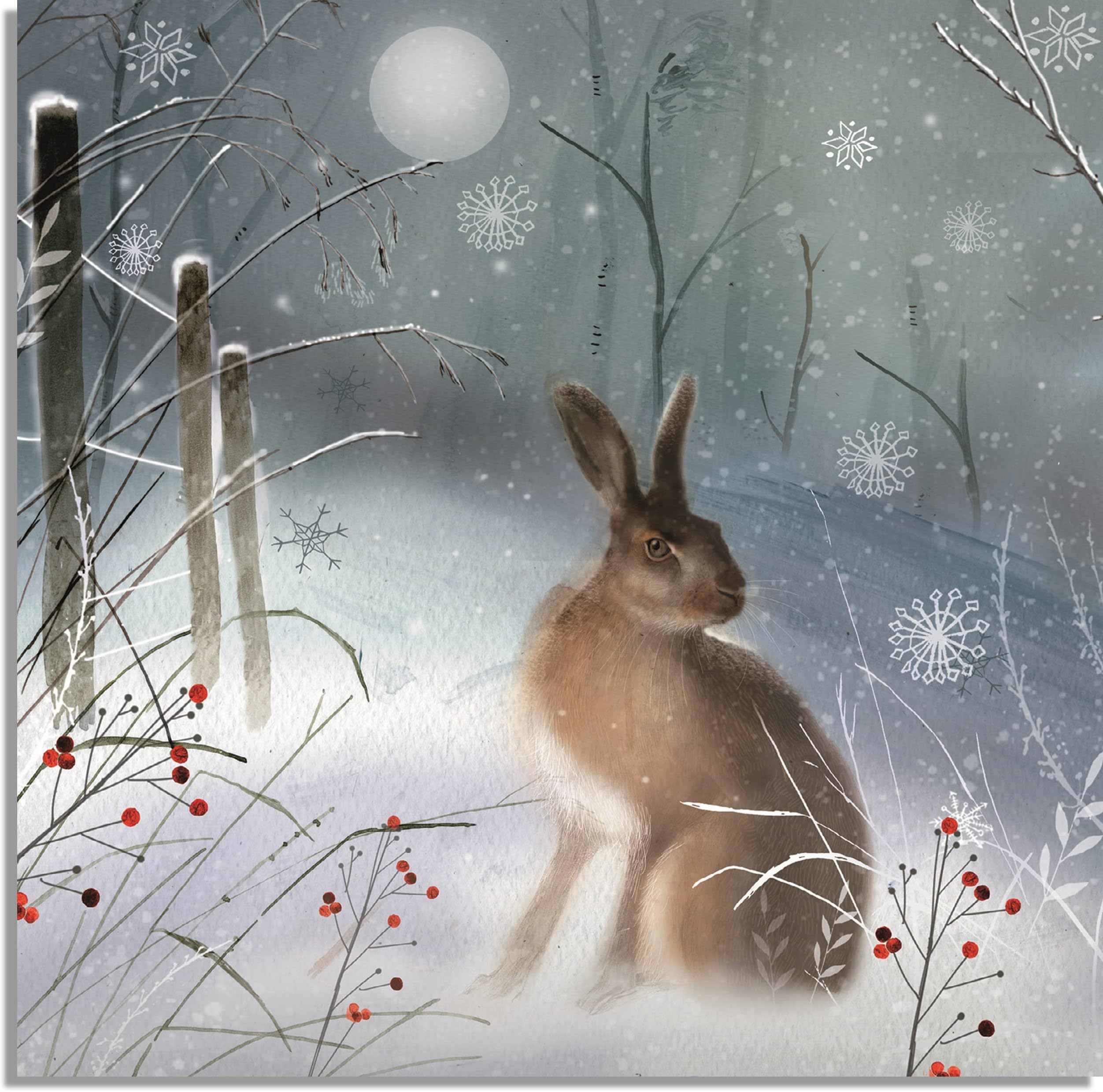 Yule Card - Yule Stag (Briar) : Amazon.co.uk: Stationery & Office Supplies