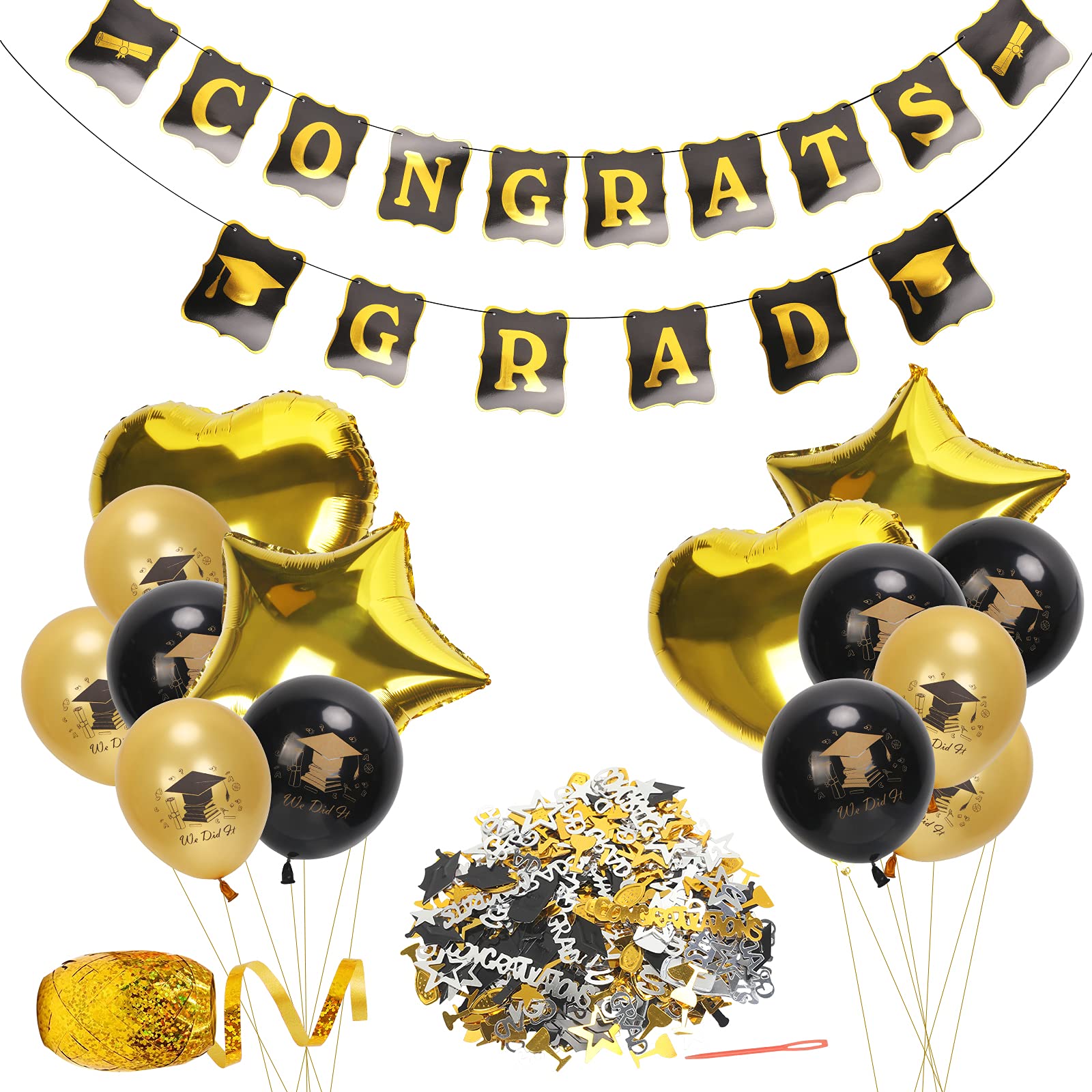 Buy LOPOTIN 30Pcs Graduation Decorations Grad Party Balloon Set with ...