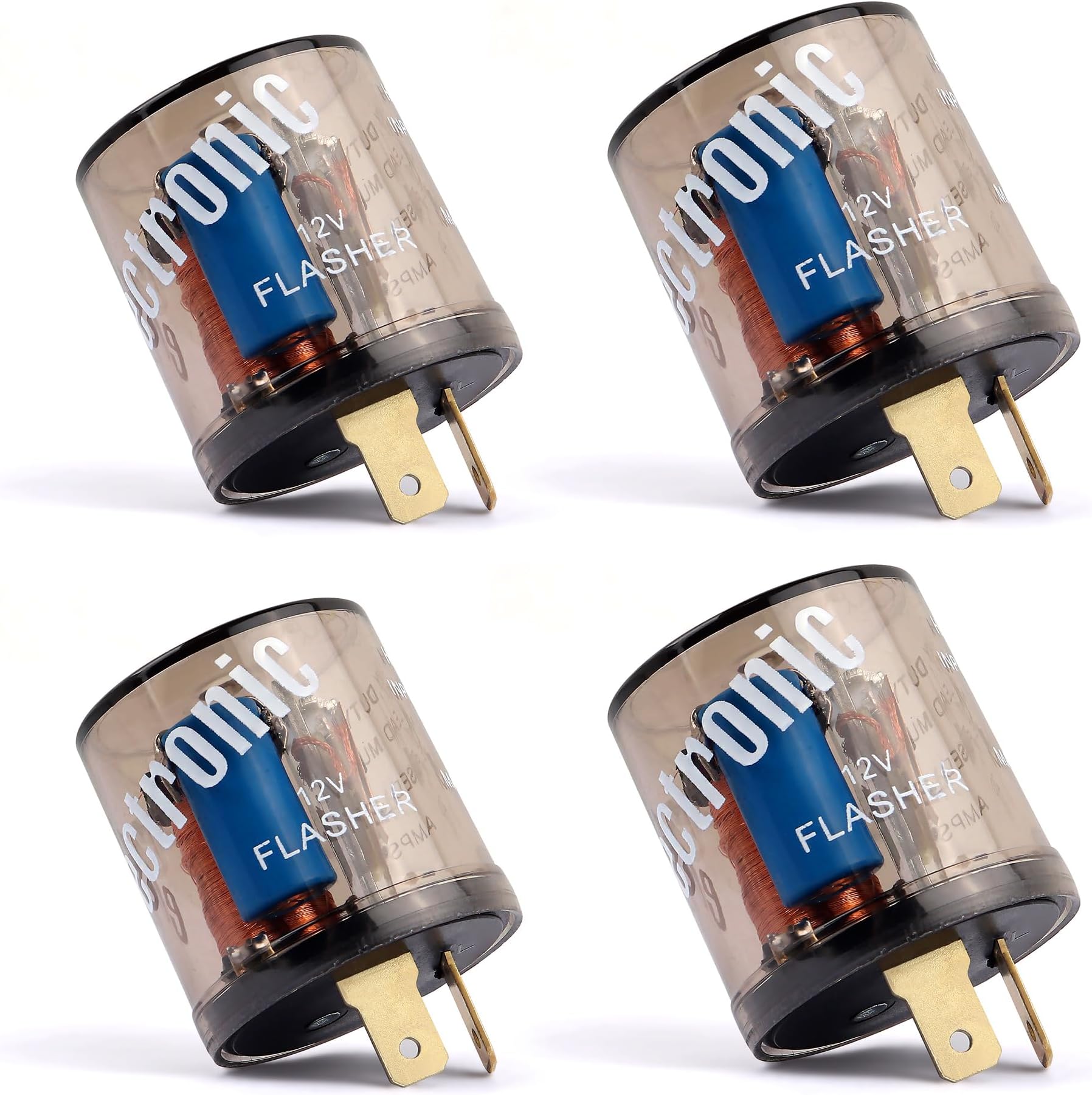 Amazon.com: 4PCS 12V Flasher Relay,Heavy Duty 2-Pin Turn Signal Relay ...