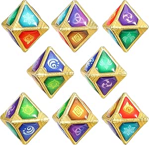Amazon.com: Genshin Impact Genius Invokation TCG Elemental Dice Game ...