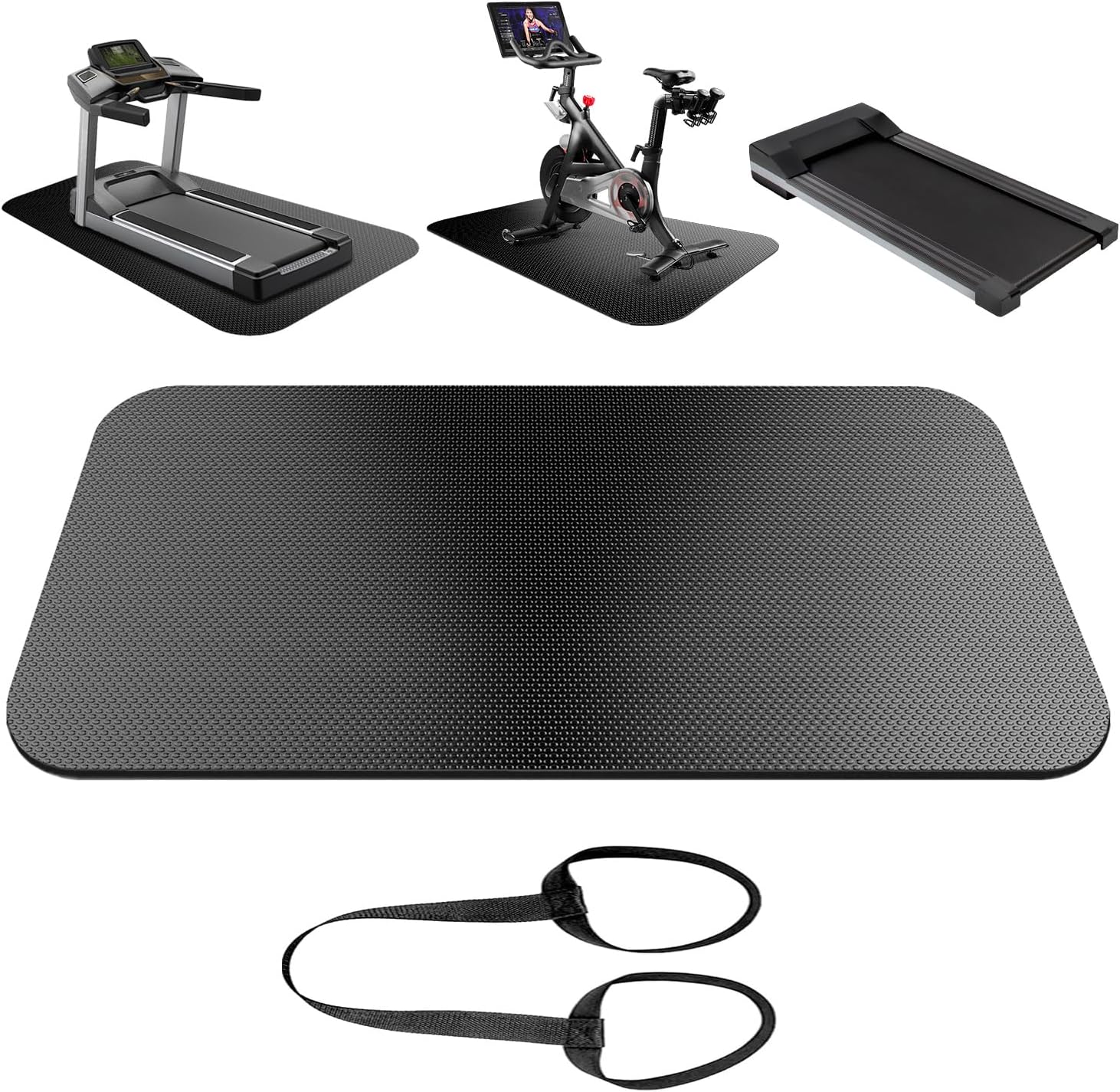 TONINT Treadmill Mat,Exercise Bike Trainer Mat, Exercise Equipment Mat ...