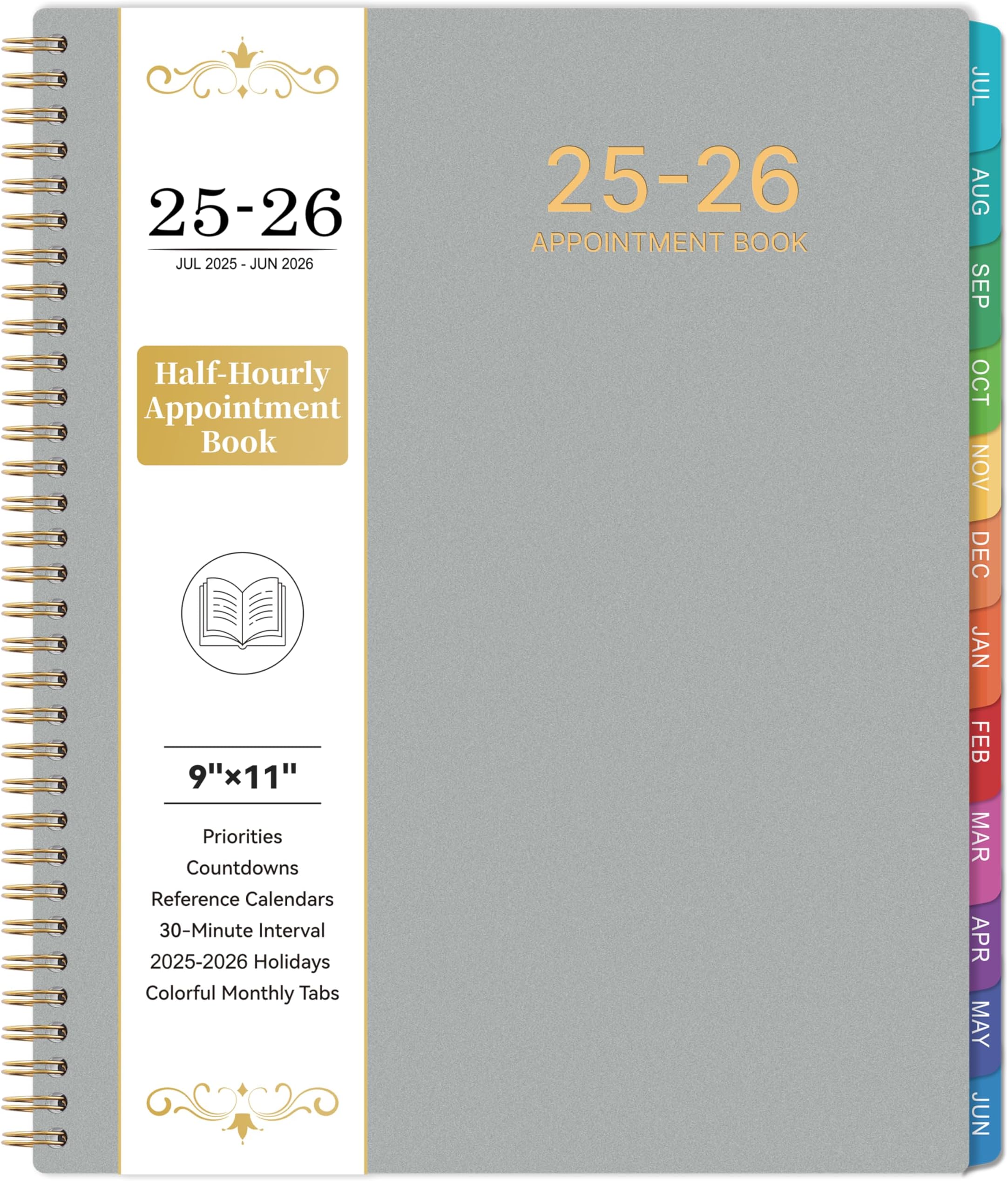 Amazon.com : 2025-2026 Appointment Book/Planner - Weekly & Monthly, 9" x 11", Large, July 2025 ...