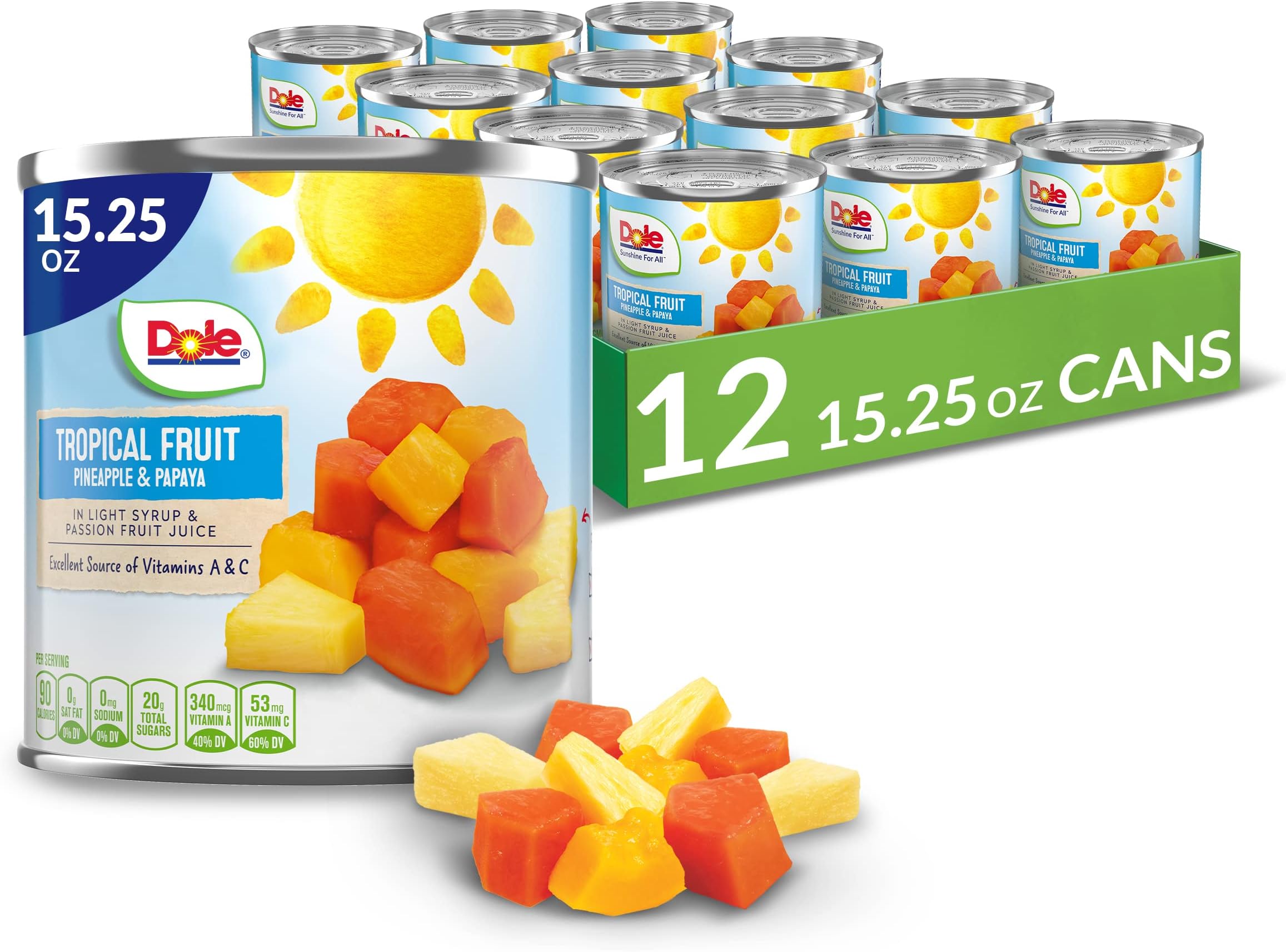 Amazon.com : Dole Canned Fruit, Mango Slices in Heavy Syrup, Gluten ...