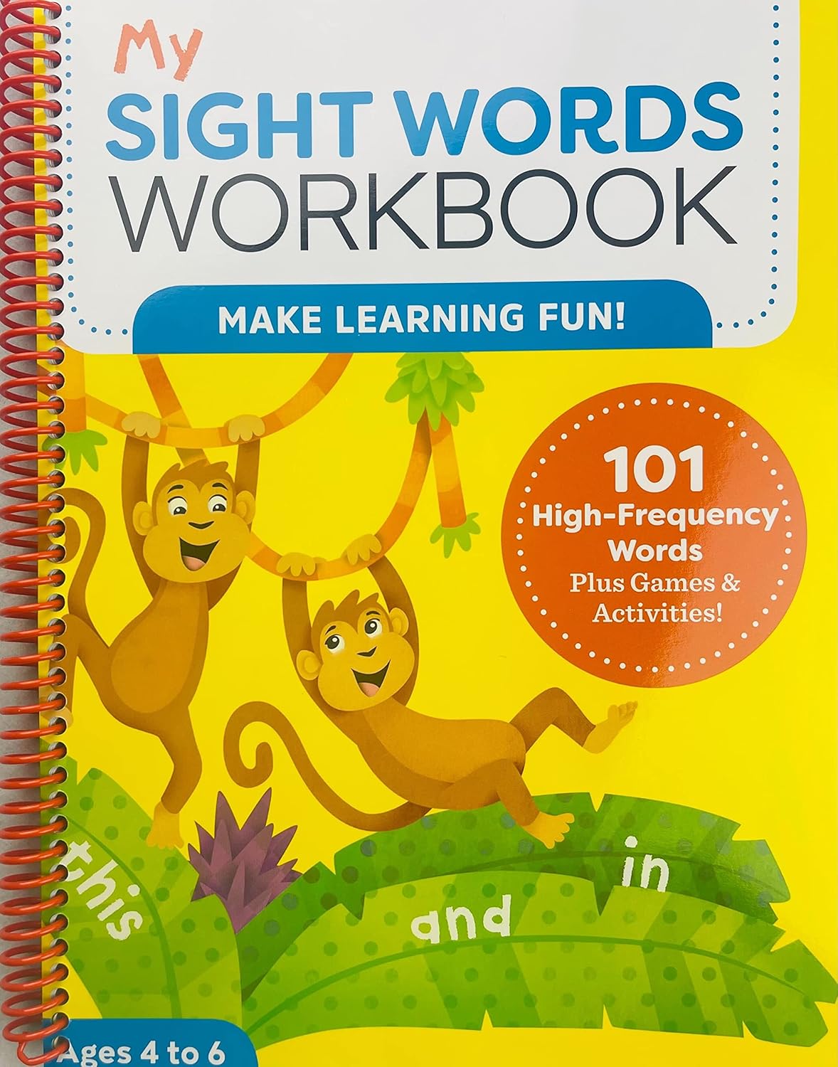 Amazon.com: My Sight Words Workbook: 101 High-Frequency Words Plus ...