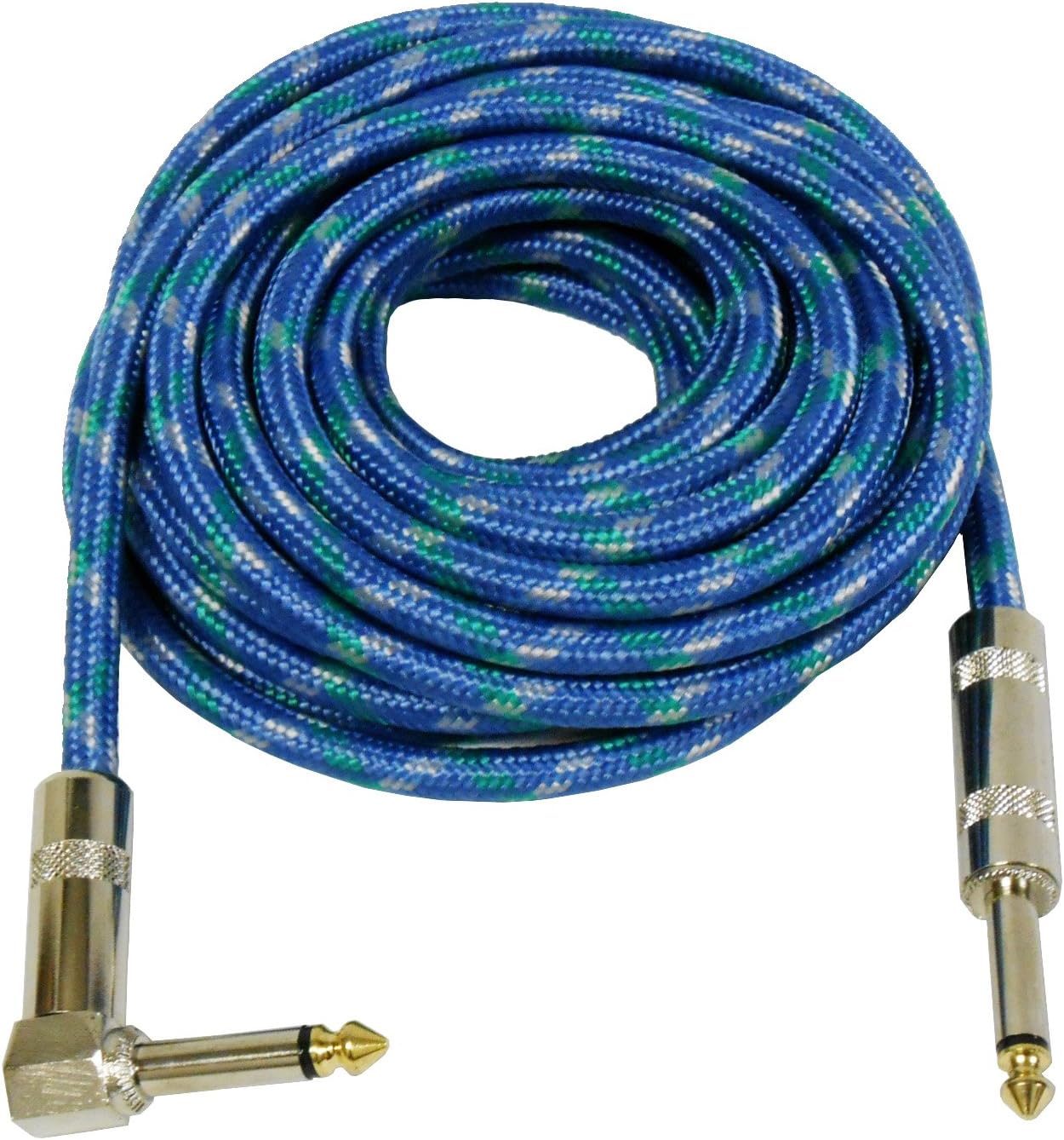 Amazon.com: Audio2000'S ADC204M 1/4 inch Straight-to-Right-Angle ...