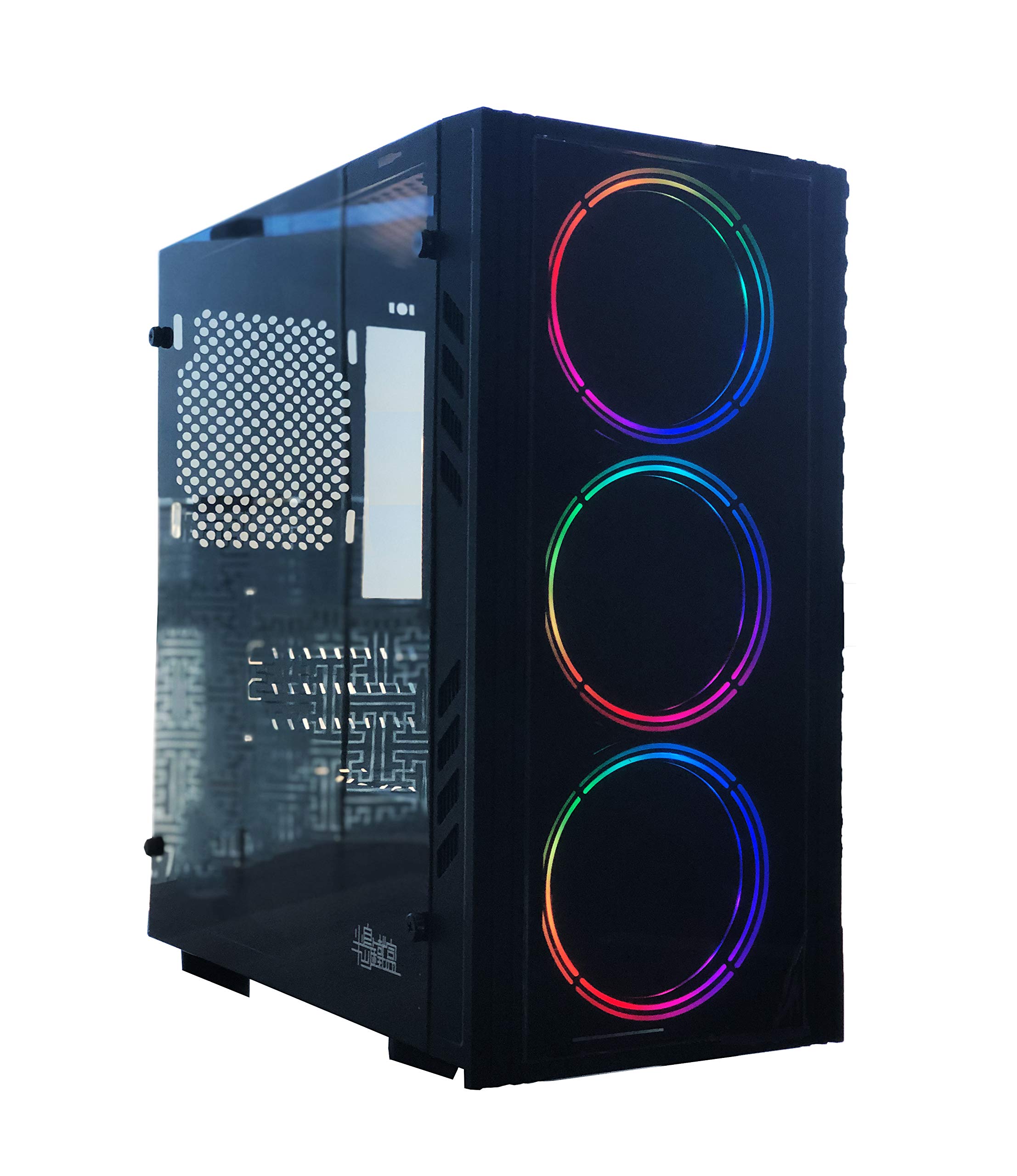Buy Pado Black Technology Mini M-ATX Tempered Glass RGB Gaming Chasis ...