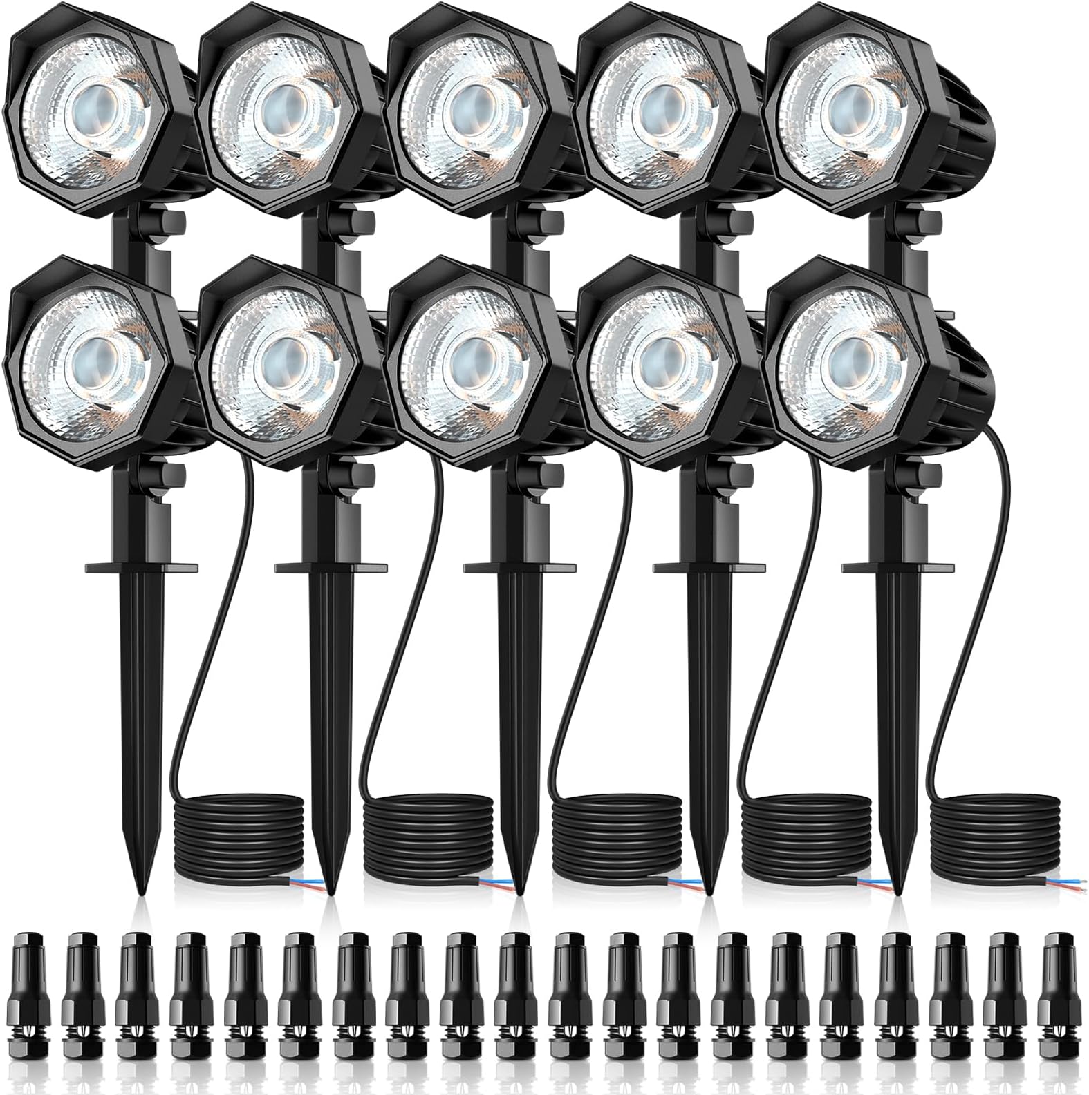 MEIKEE 15W 1500LM LED Landscape Lighting 12-24V Low Voltage Landscape ...