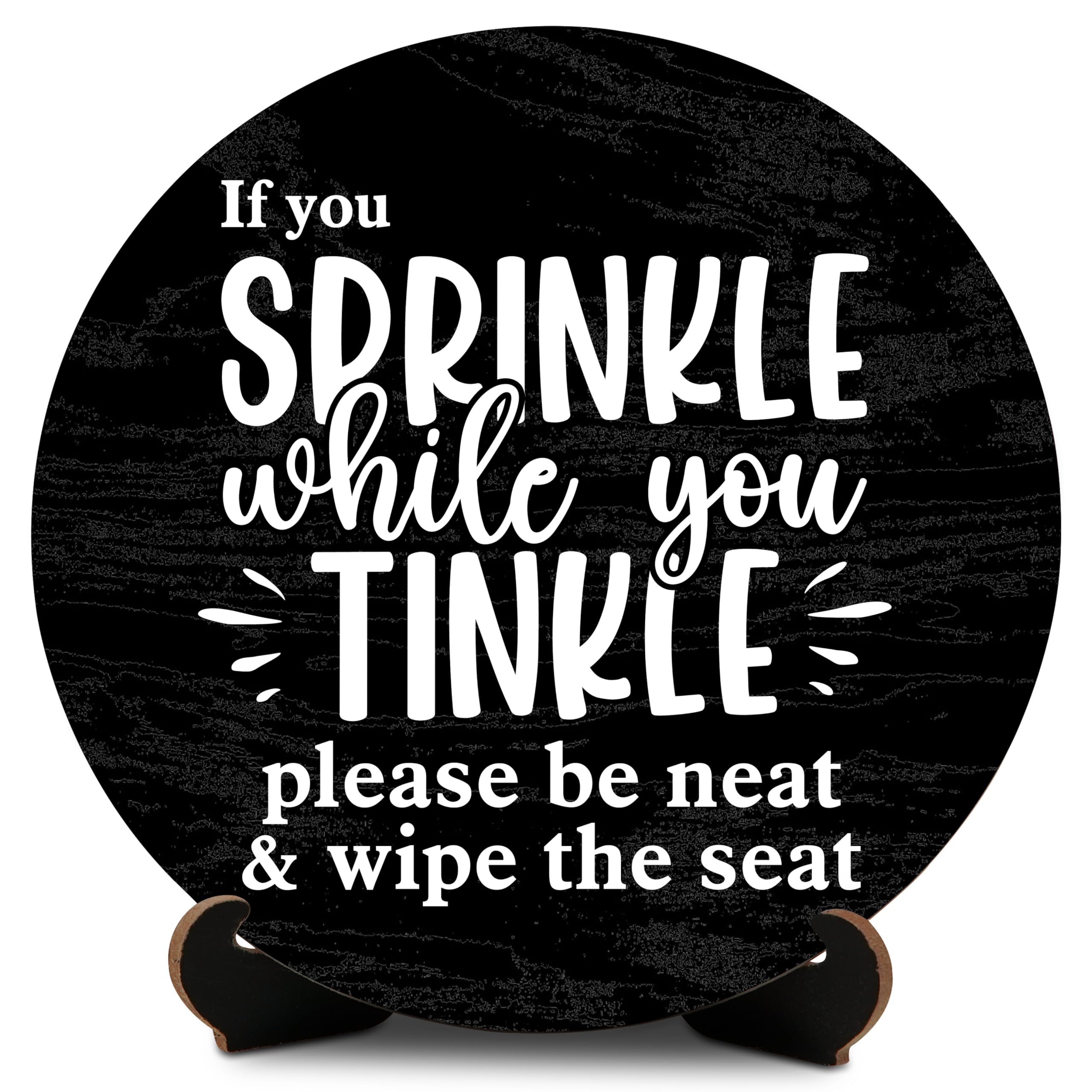 Amazon.com: Funny Bathroom Signs - If You Sprinkle When You Tinkle ...