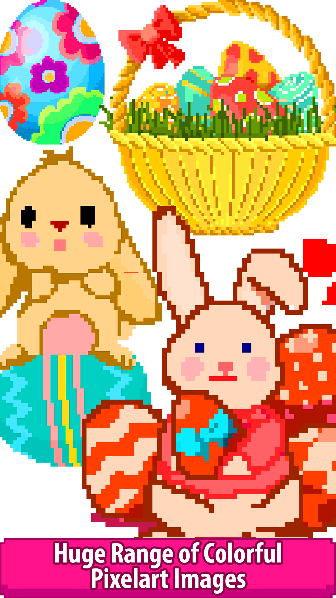 Easter Eggs Color By Number - Pixel Art Festival Coloring Book - App on ...