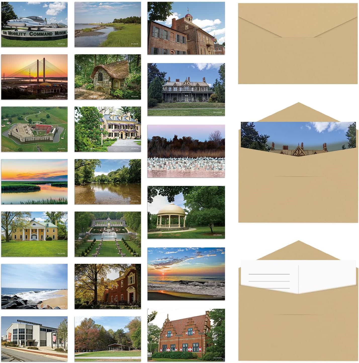 Amazon.com : Dear Mapper Vintage United States Delaware Landscape ...