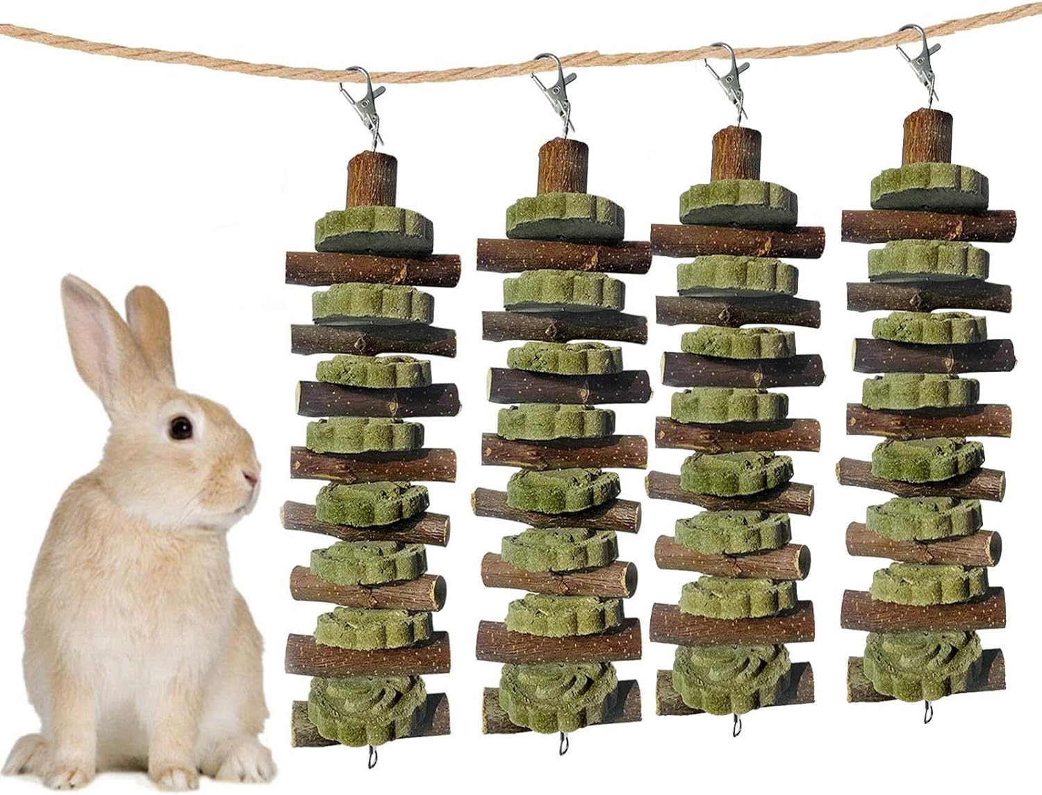 Amazon.com : kathson 4PCS Bunny Chew Toys for Teeth Grinding ...