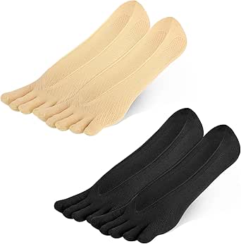 COMNICO 2 Pairs Bunions Socks Align Toe Socks for Bunion Polyester ...